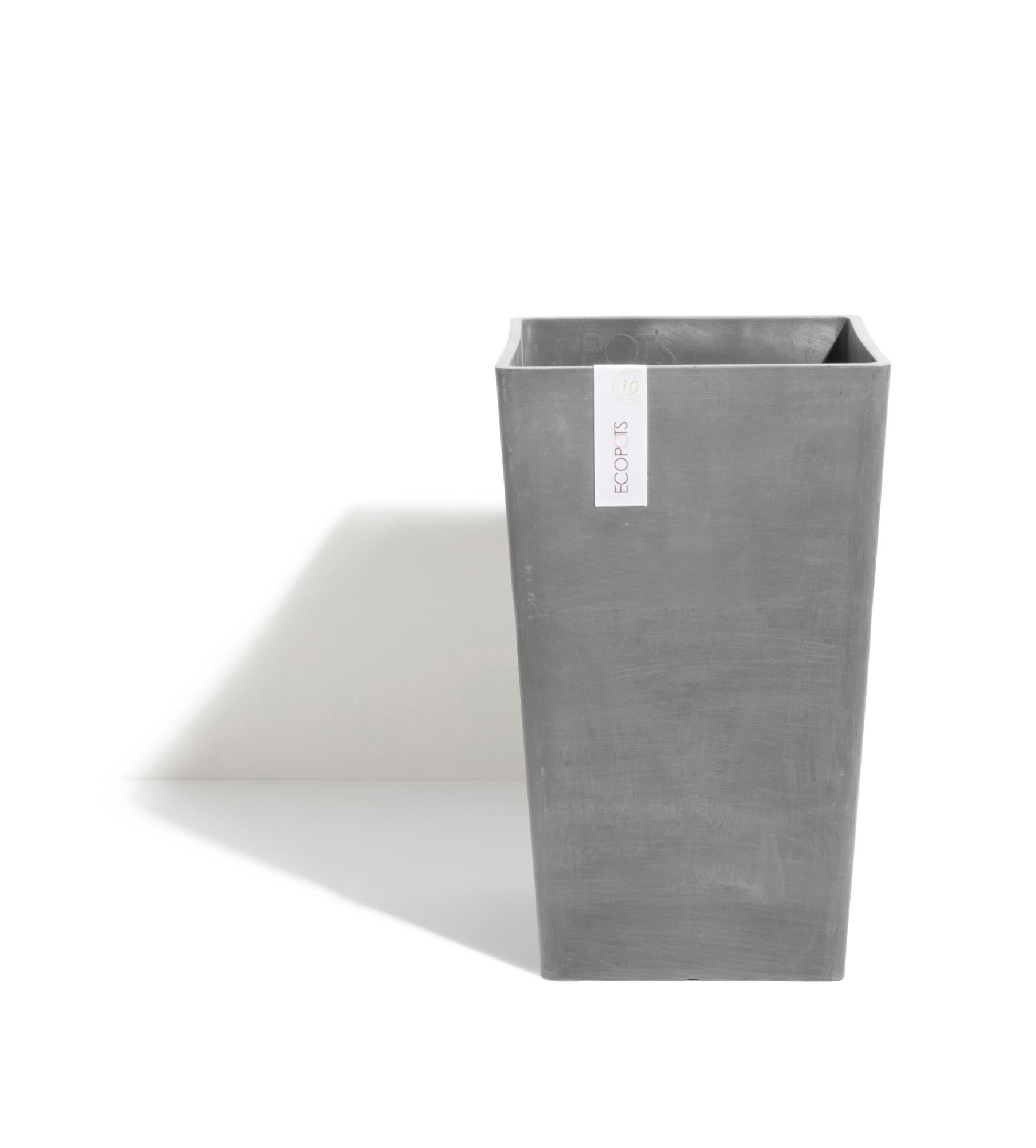 Pot plastique ECOPOTS 74.023.50g L.32 x l.32 x H.50 cm gris | Leroy Merlin