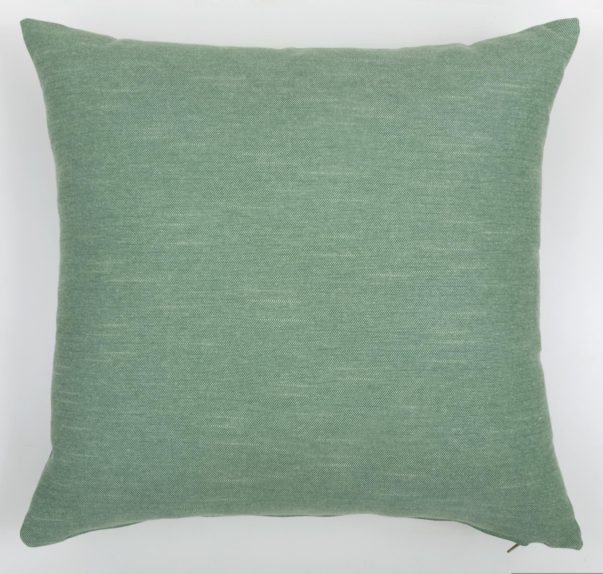 Housse de coussin Indigo, vert H.50 x l.50 cm | Leroy Merlin