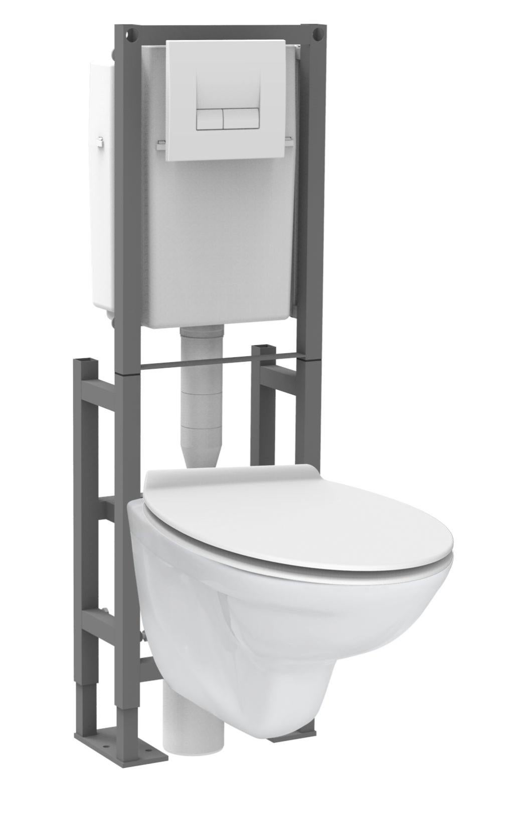 Pack WC suspendu bâti sol horizontale Neo 3 SENSEA | Leroy Merlin