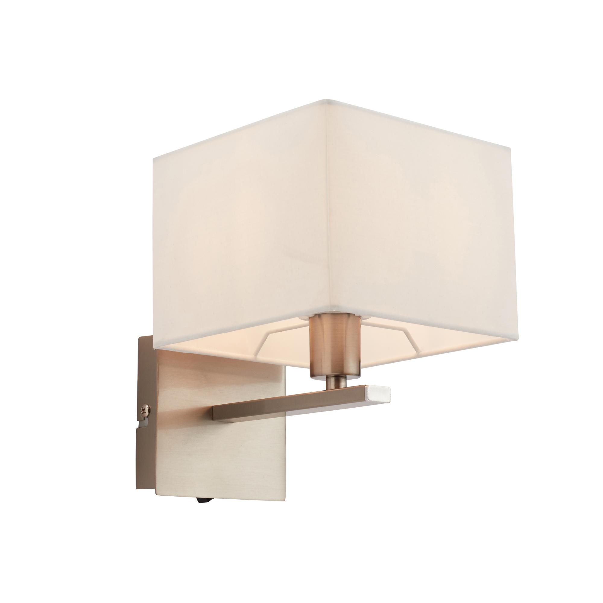 Applique, classique métal gris / blanc MATHIAS Calvi 1 lumière(s ...