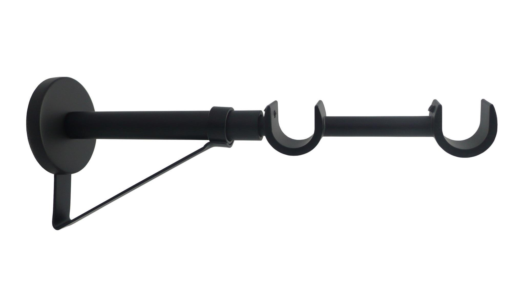 Support extensible tringle à rideau Design, 20 mm noir mat INSPIRE ...