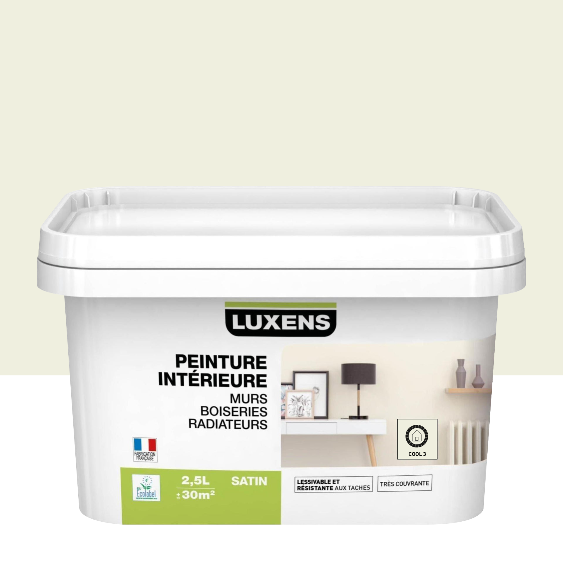 Peinture fenêtre cool 3 satin LUXENS Intérieure 2.5l | Leroy Merlin
