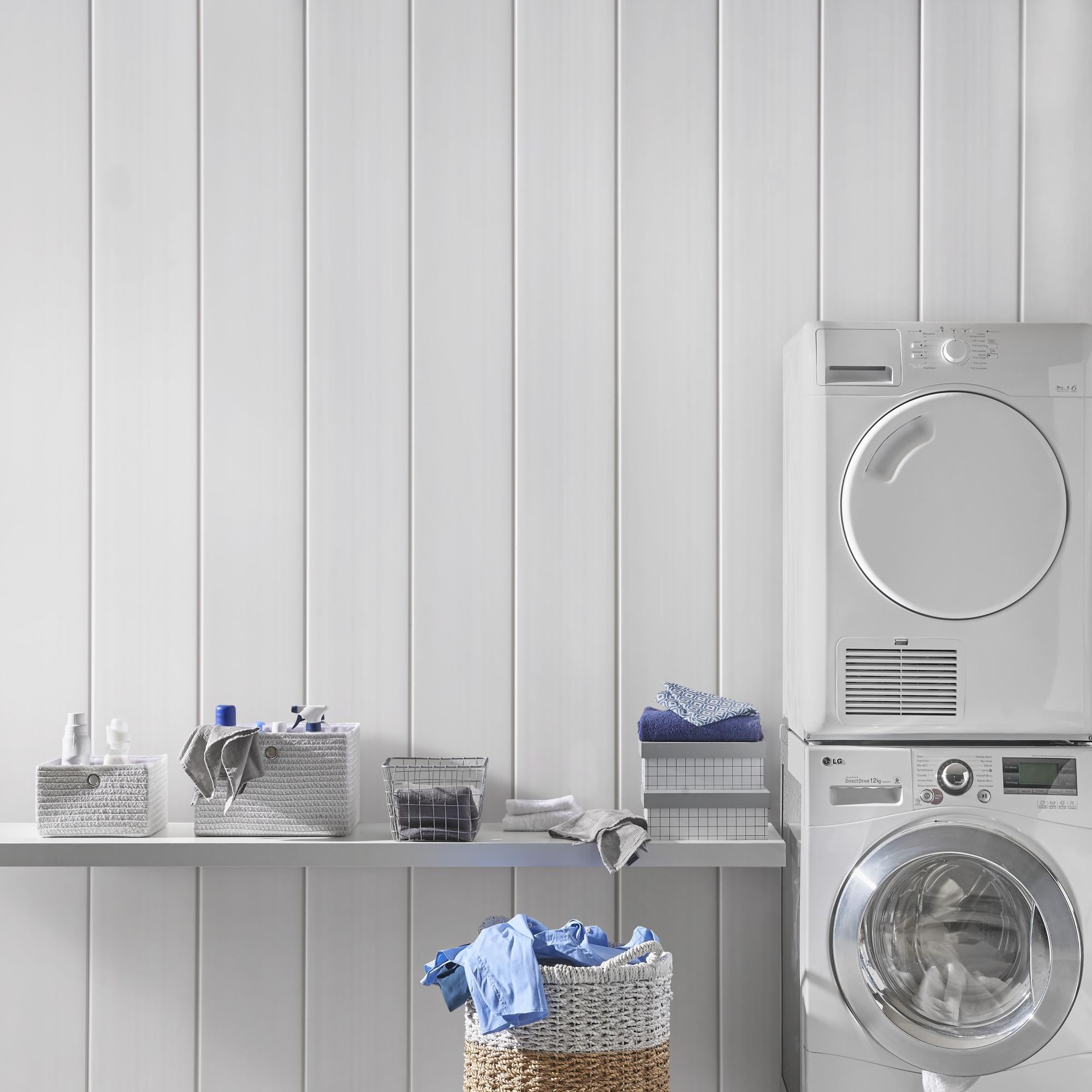 Lambris PVC blanc L.260 x l.37.5 cm x Ep.8 mm | Leroy Merlin