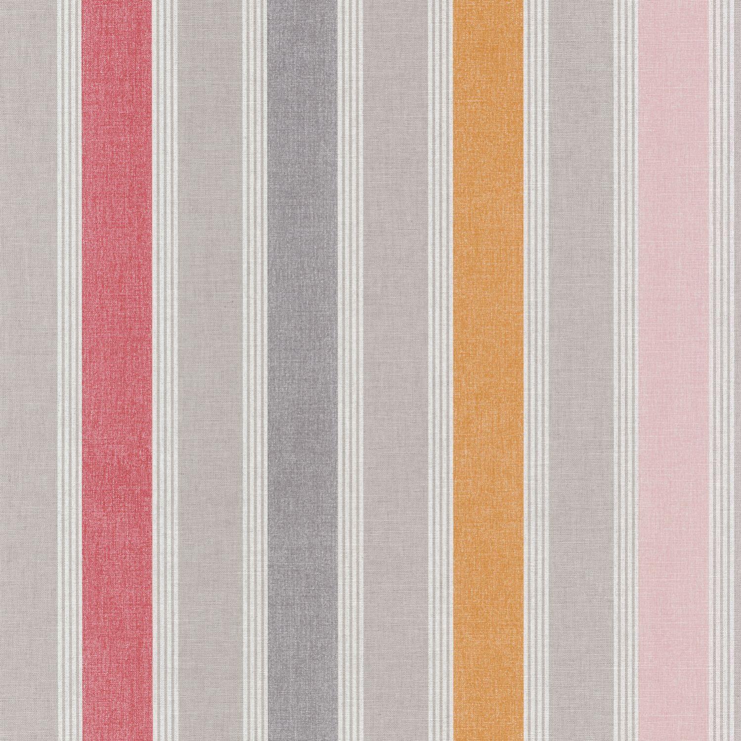 Papier peint vinyle SWING rayure orange | Leroy Merlin