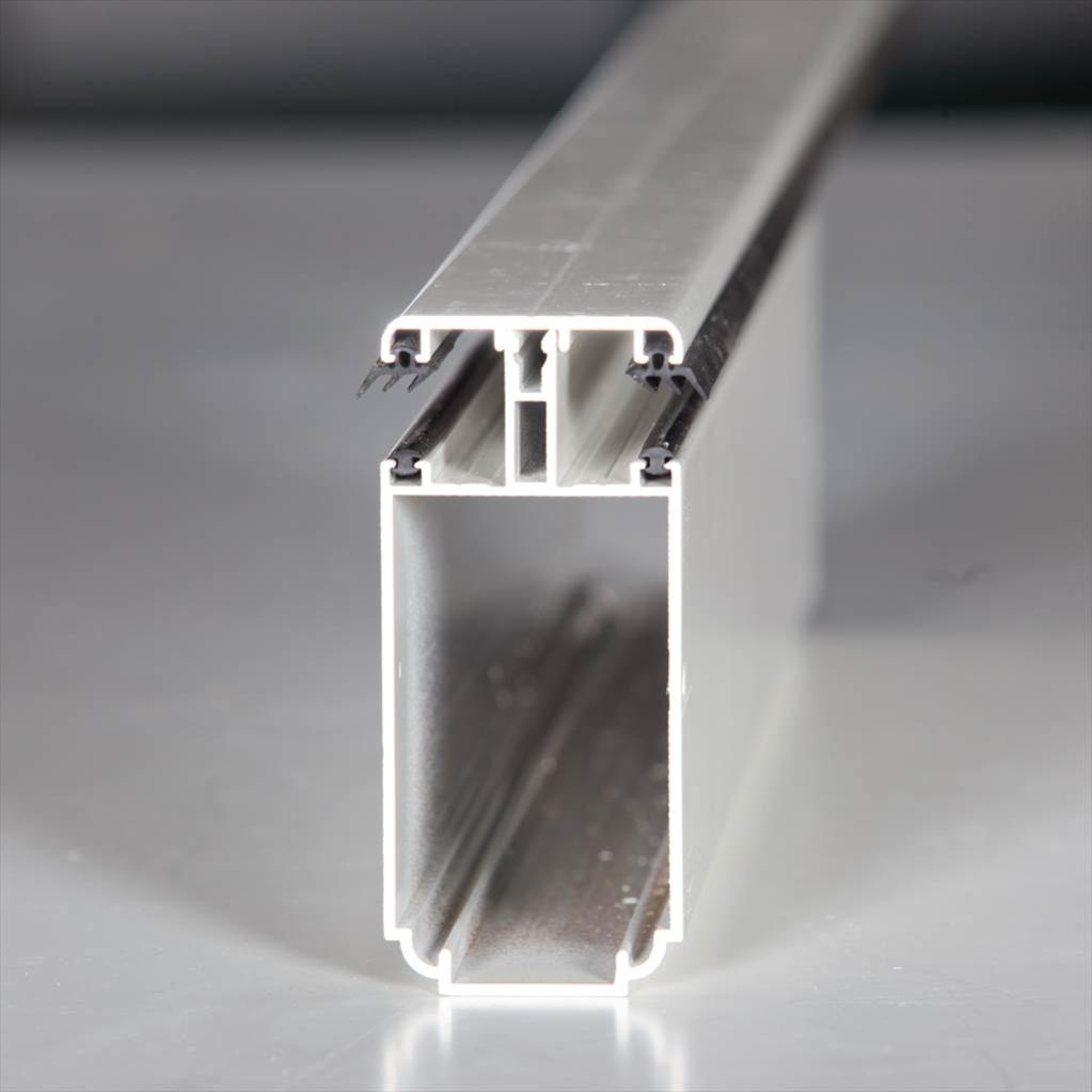 Tube 121 sur-mesure rive + capot de rive 16mm gris anthracite 7016, L.0 ...