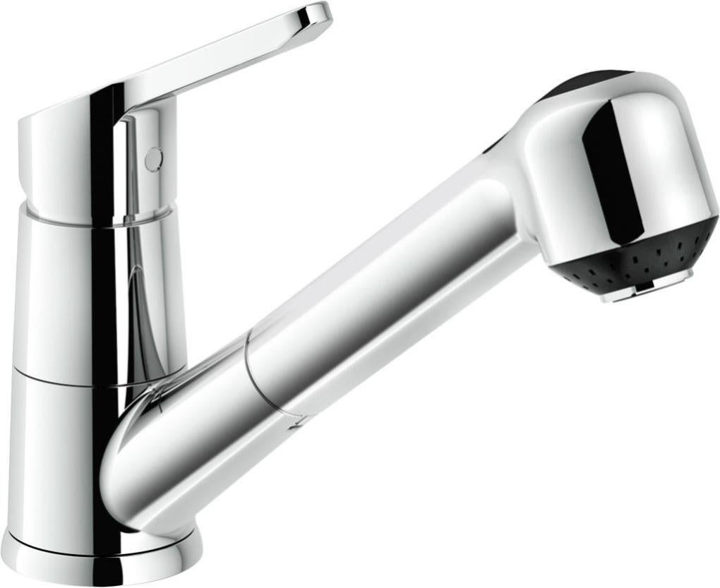 Mitigeur de cuisine avec douchette chromé | Leroy Merlin