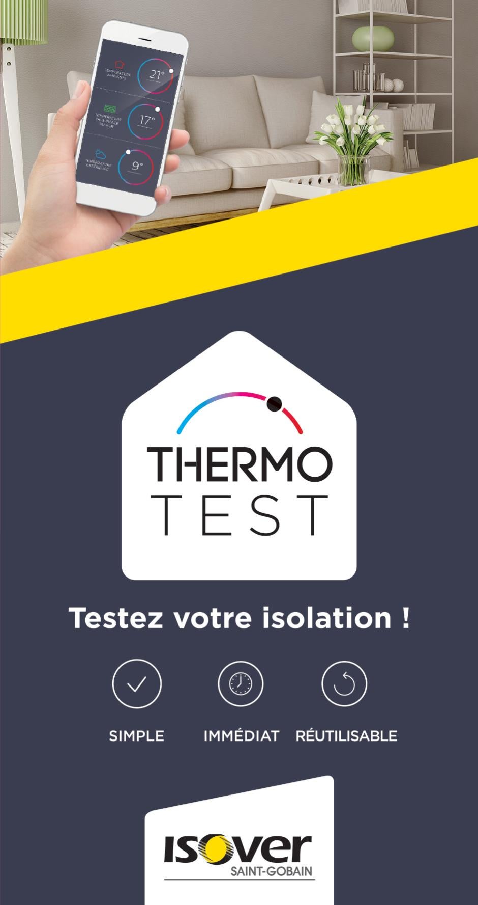 Outil de diagnostique d'isolation ISOVER Thermo test | Leroy Merlin