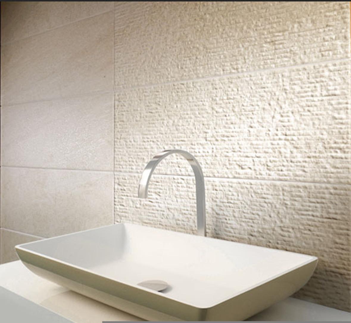 Décor mur pierre beige mat l.20 x L.60 cm, Emotion | Leroy Merlin