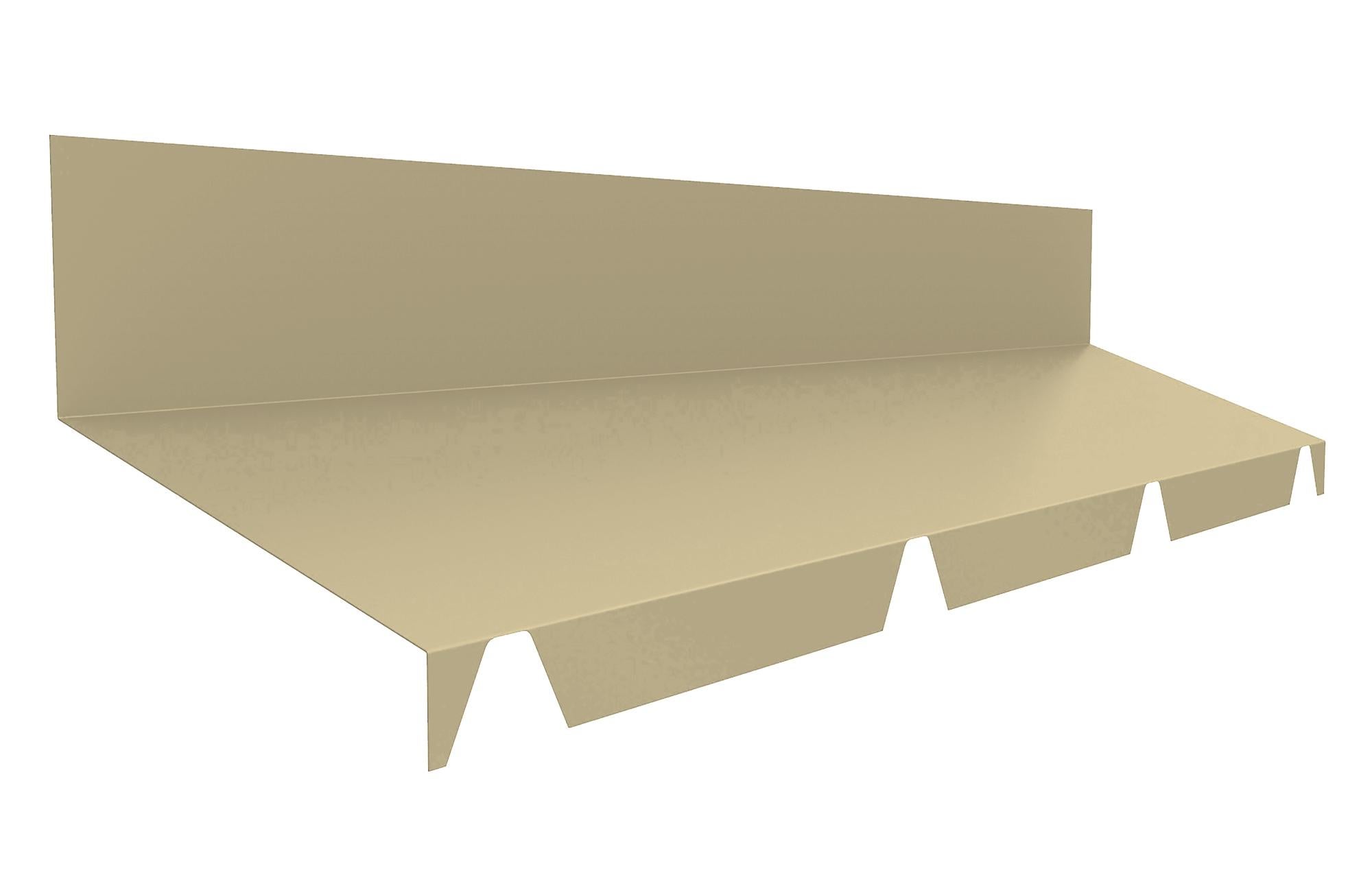 Faîtière contre mur pour plaque nervurée beige, L.1.14 m | Leroy Merlin