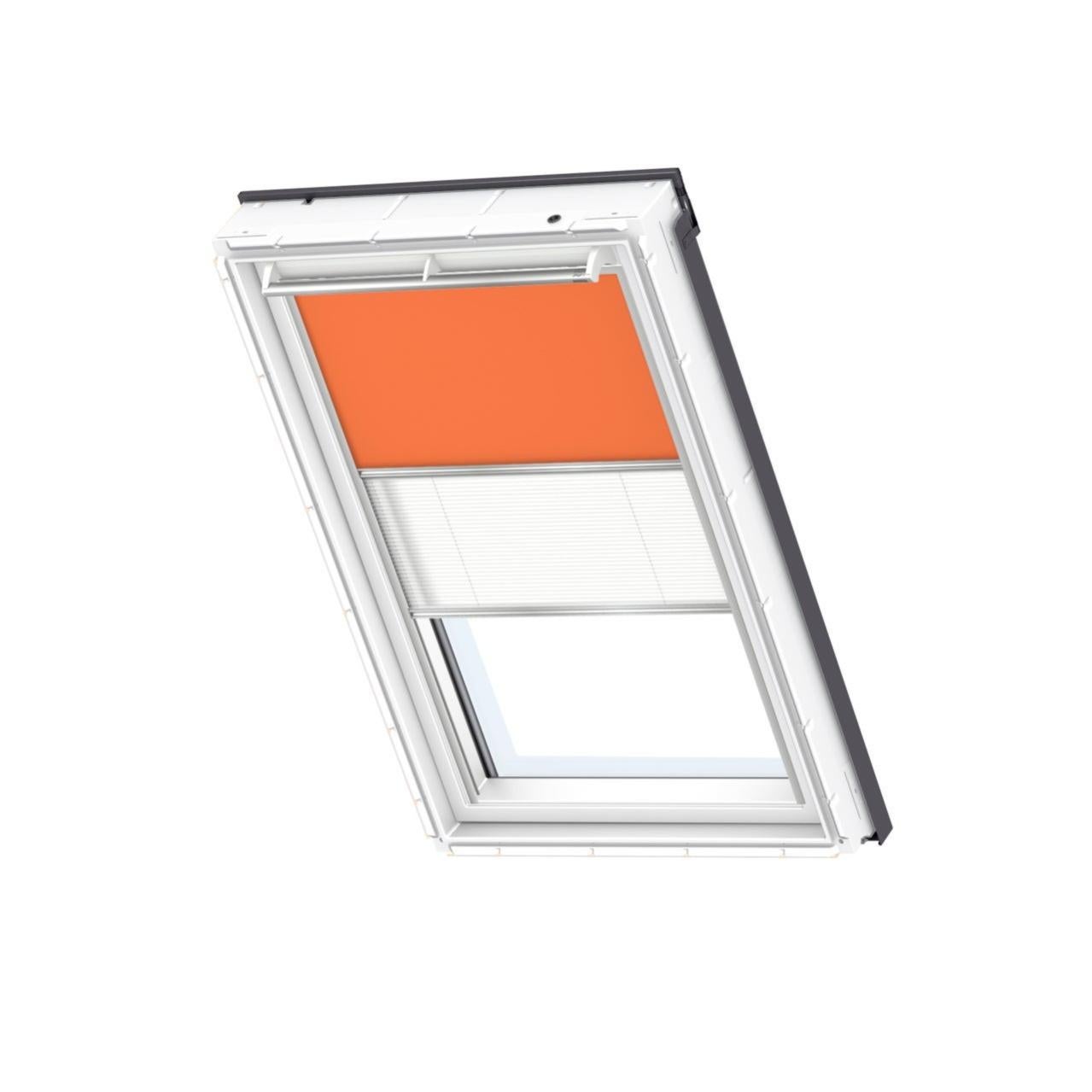 Store fenêtre de toit VELUX duo occultant plissé manuel safran DFD PK08 ...
