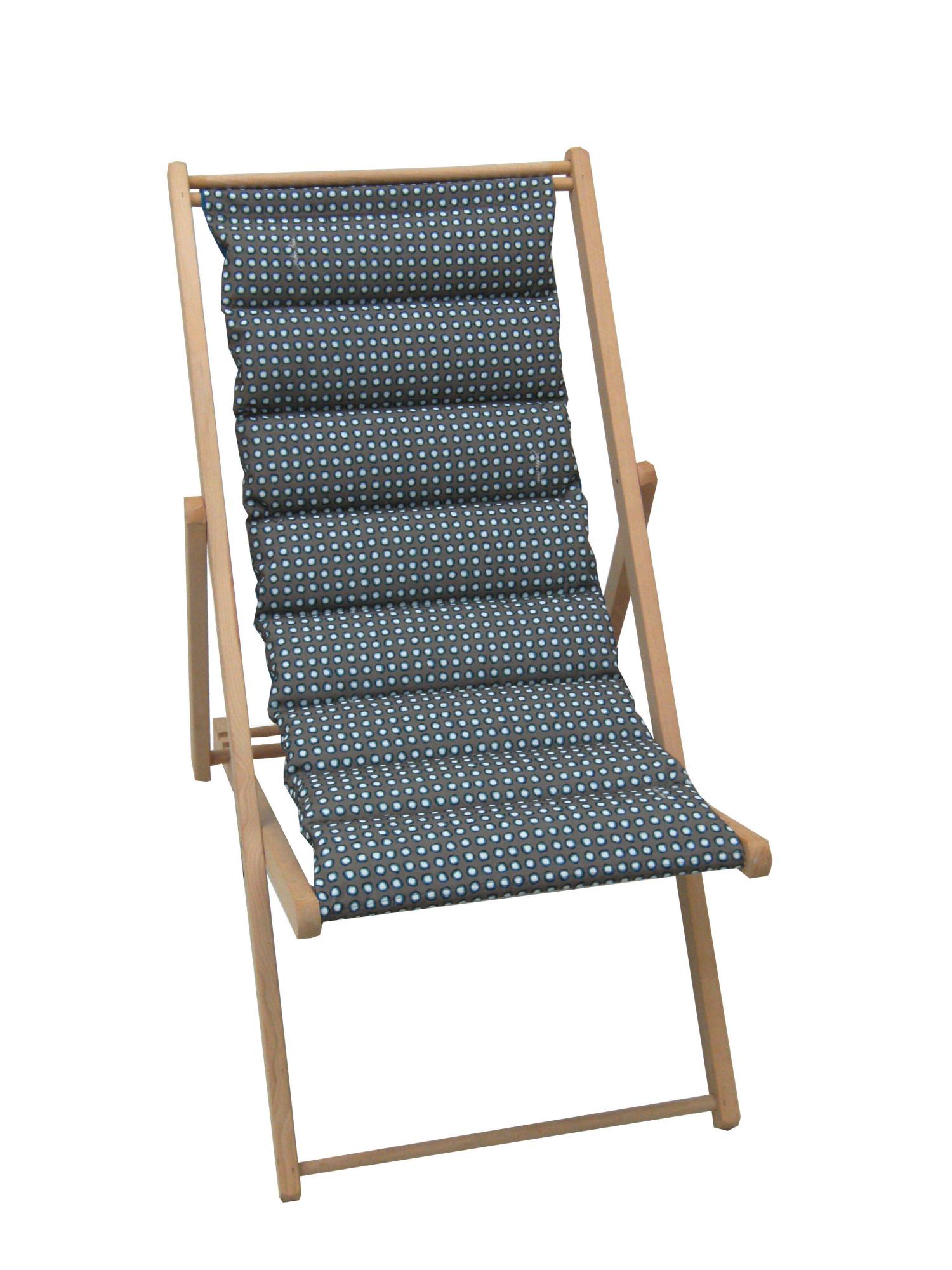 Chilienne de jardin amovible en bois Douala bleu/gris | Leroy Merlin