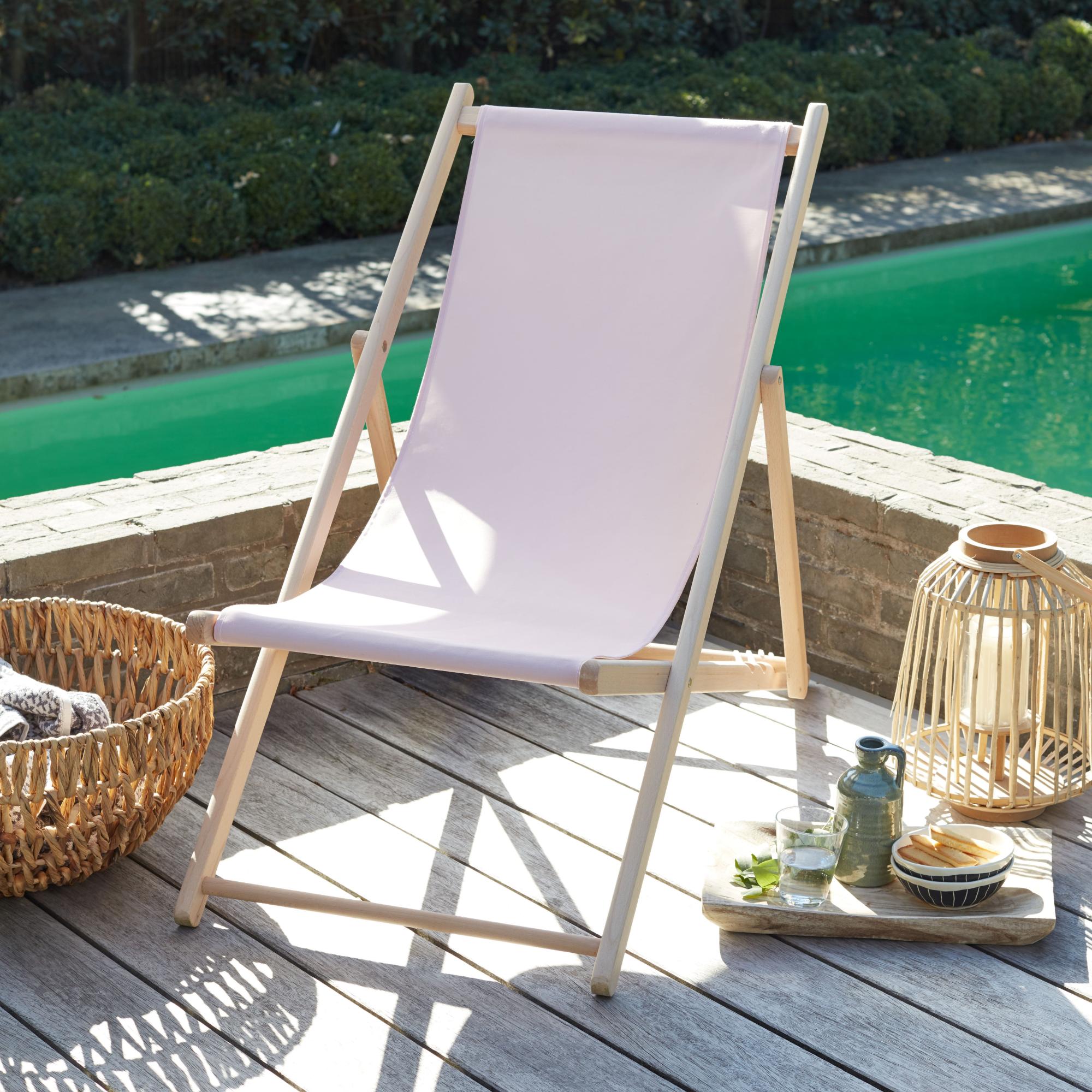 Chilienne de jardin en bois Lola rose | Leroy Merlin