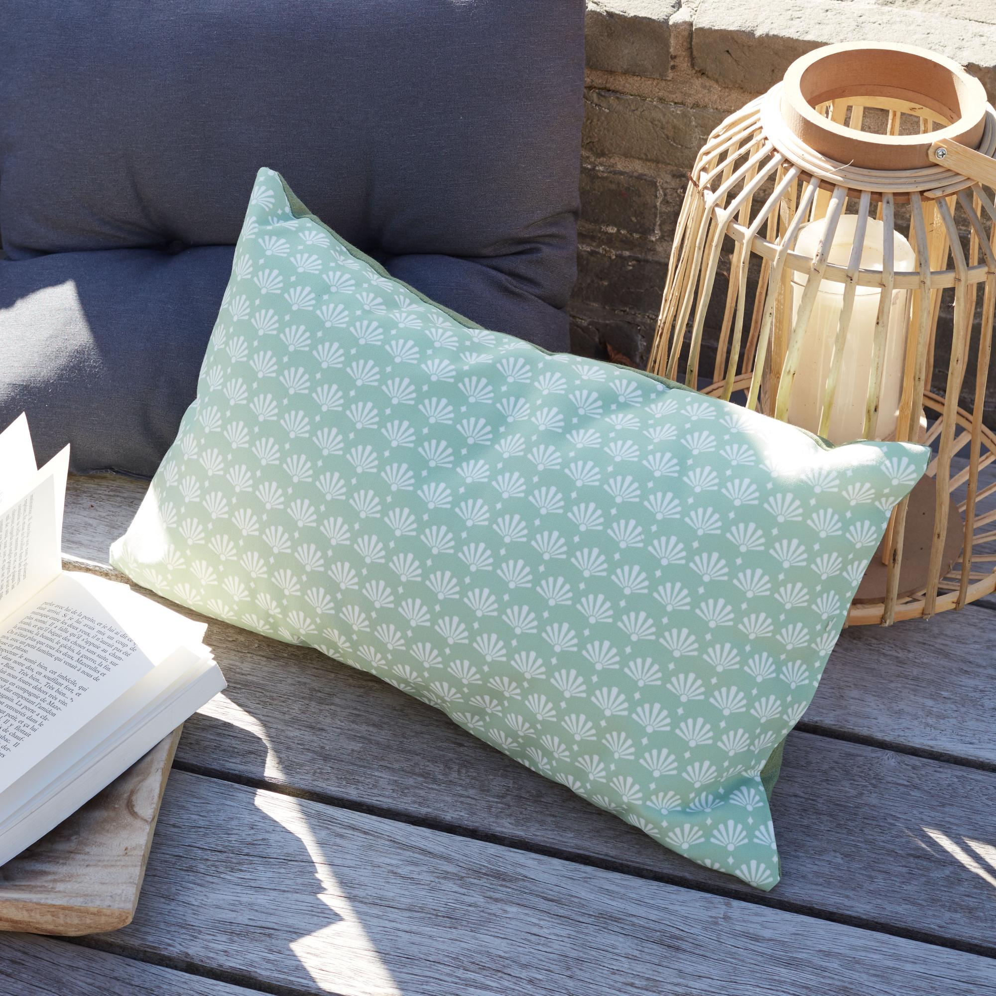Coussin de jardin Helsinki JARDIN PRIVE, vert l.50 cm | Leroy Merlin