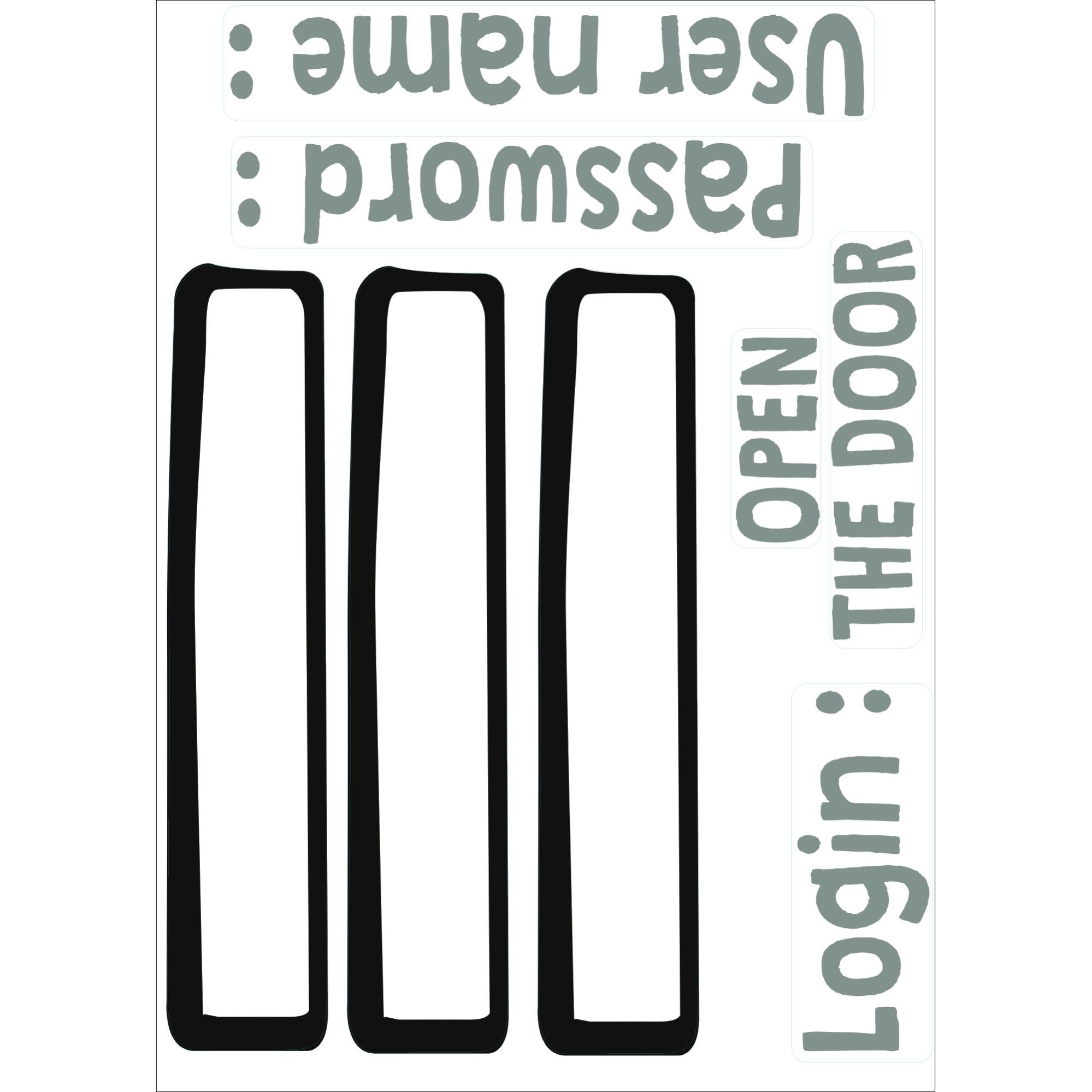 Stickers décoratifs Open the door 48 cm x 68 cm | Leroy Merlin