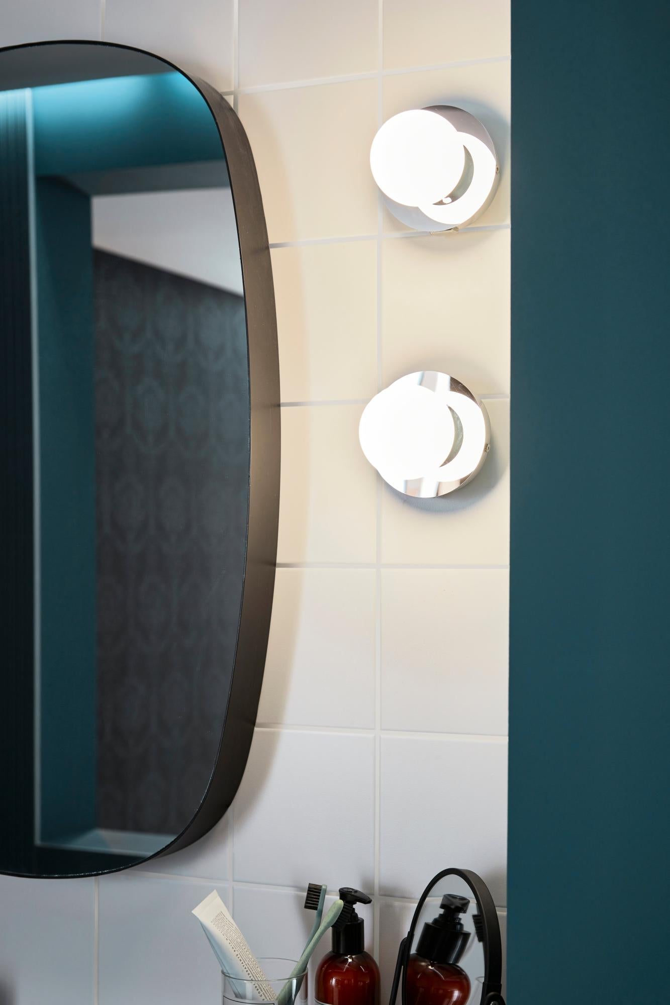 Applique Kapi, LED 1 x 5 W, LED intégrée blanc chaud, chrome | Leroy Merlin