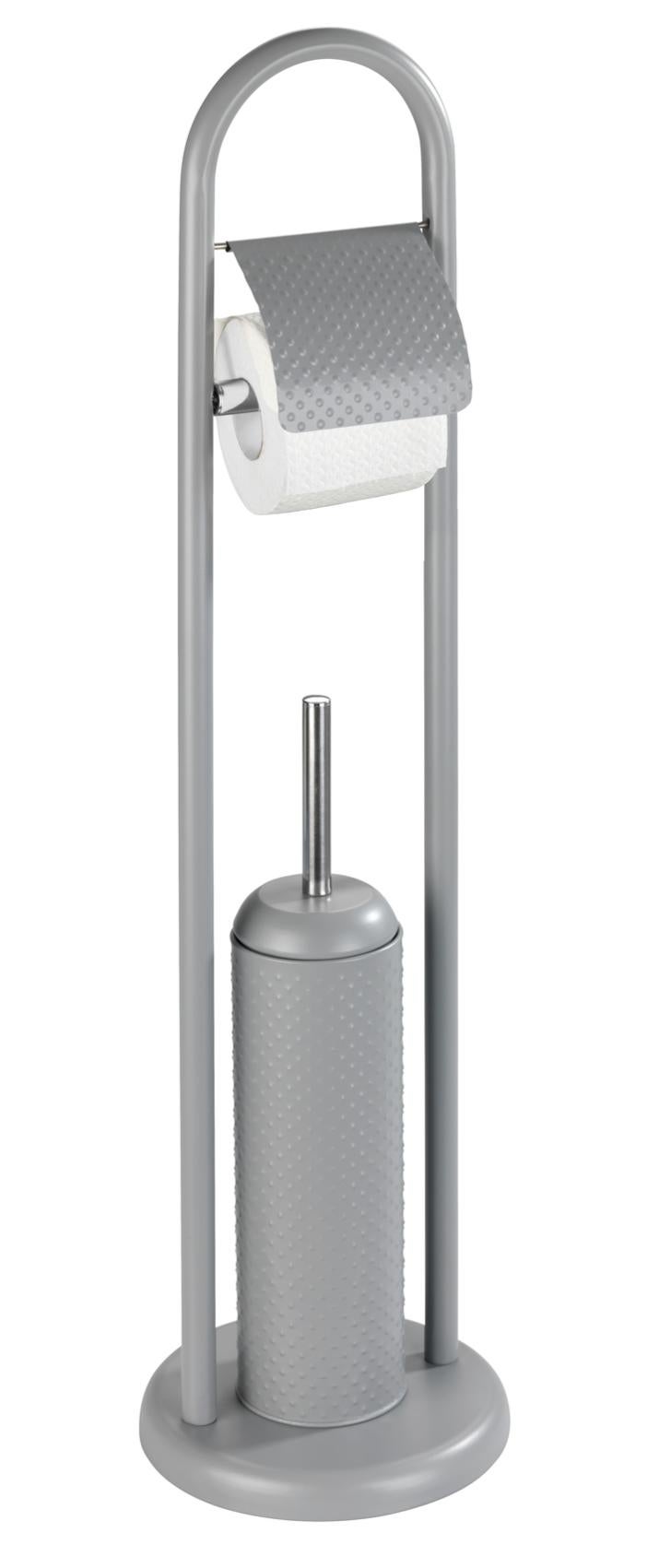 Serviteur WC Wenko combiné wc punto gris gris | Leroy Merlin