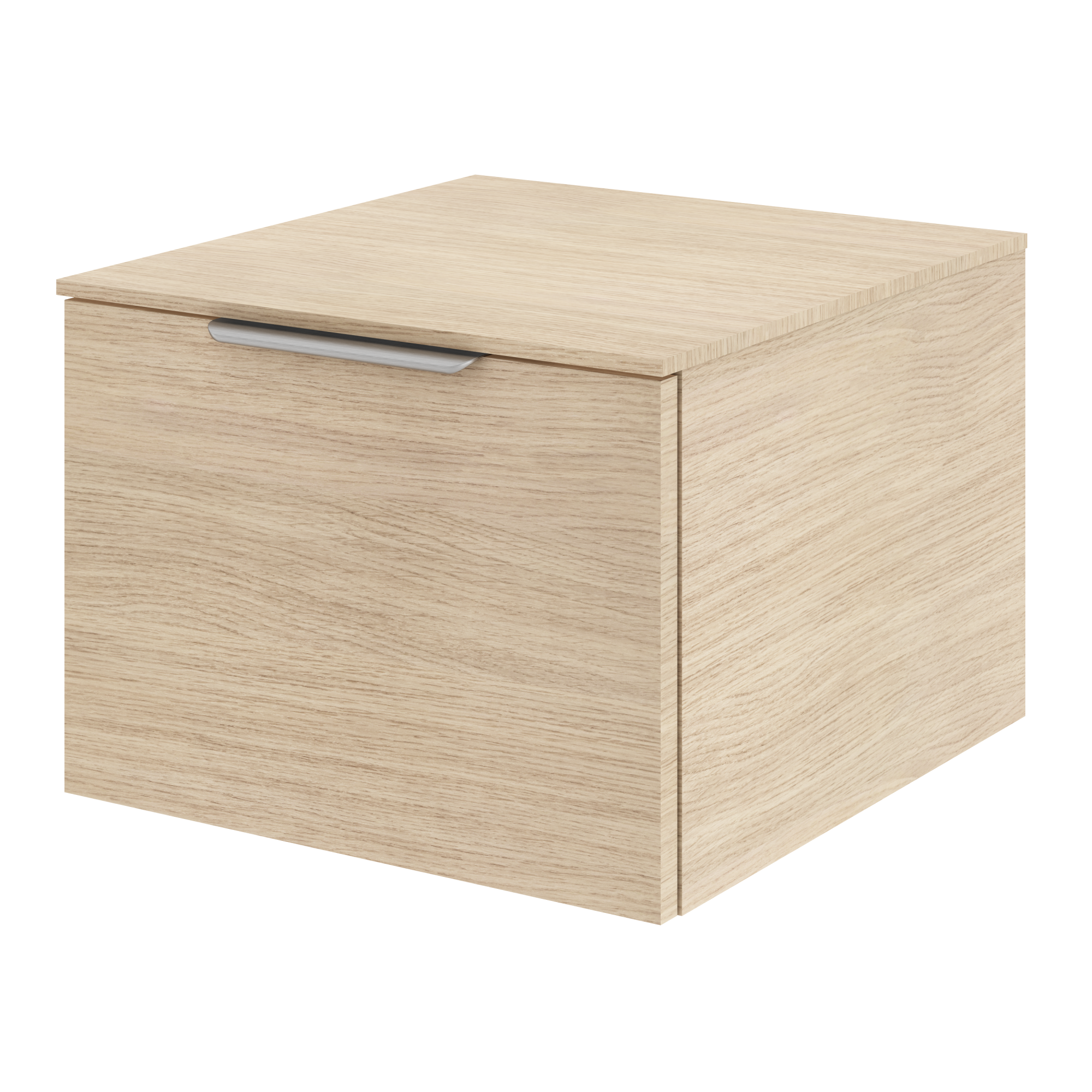 Meuble de salle de bains l.45 x H.33 x P.48 cm, effet chêne naturel ...