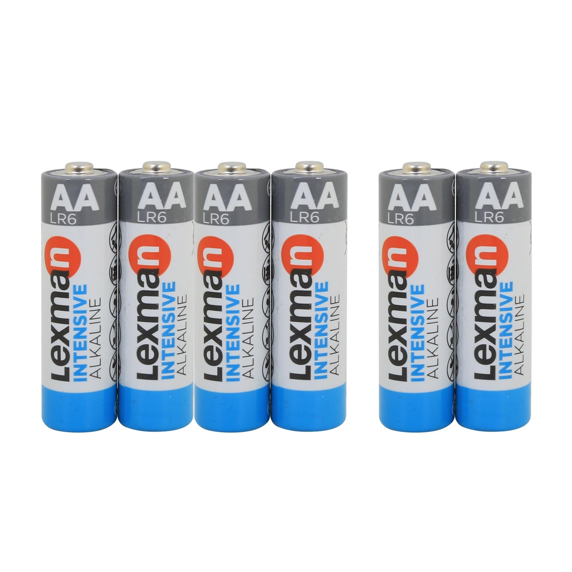 Lot de 4 + 2 piles alcaline lr06 aa, 1.5 V, LEXMAN | Leroy Merlin