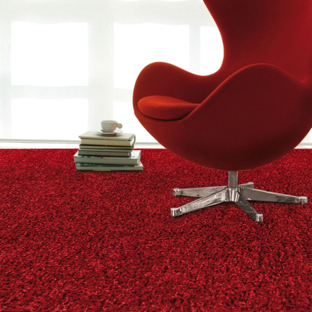 Tapis rouge rectangulaire, l.60 x L.110 cm Curly tender | Leroy Merlin