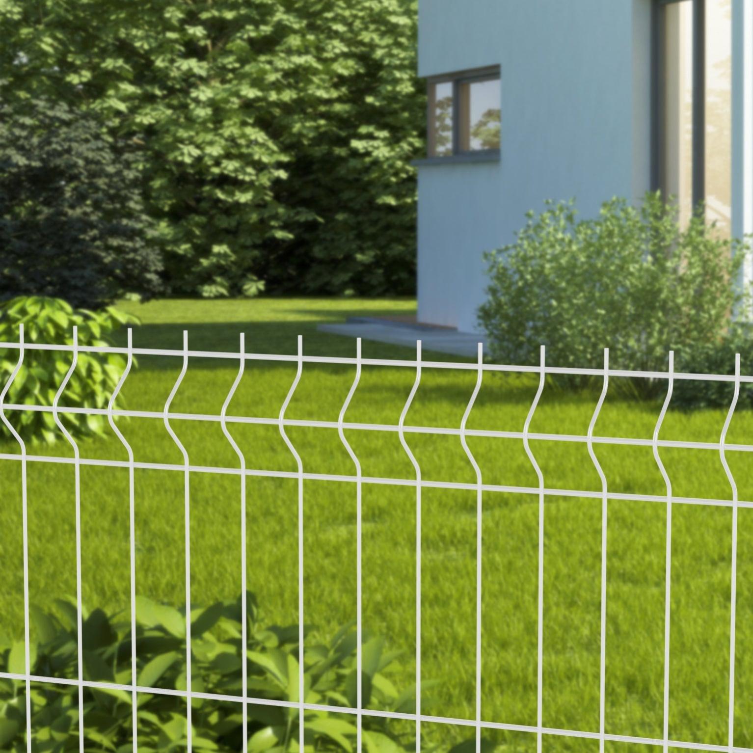 Kit grillage rigide 80 m, Naterial blanc, H.0.6 m | Leroy Merlin