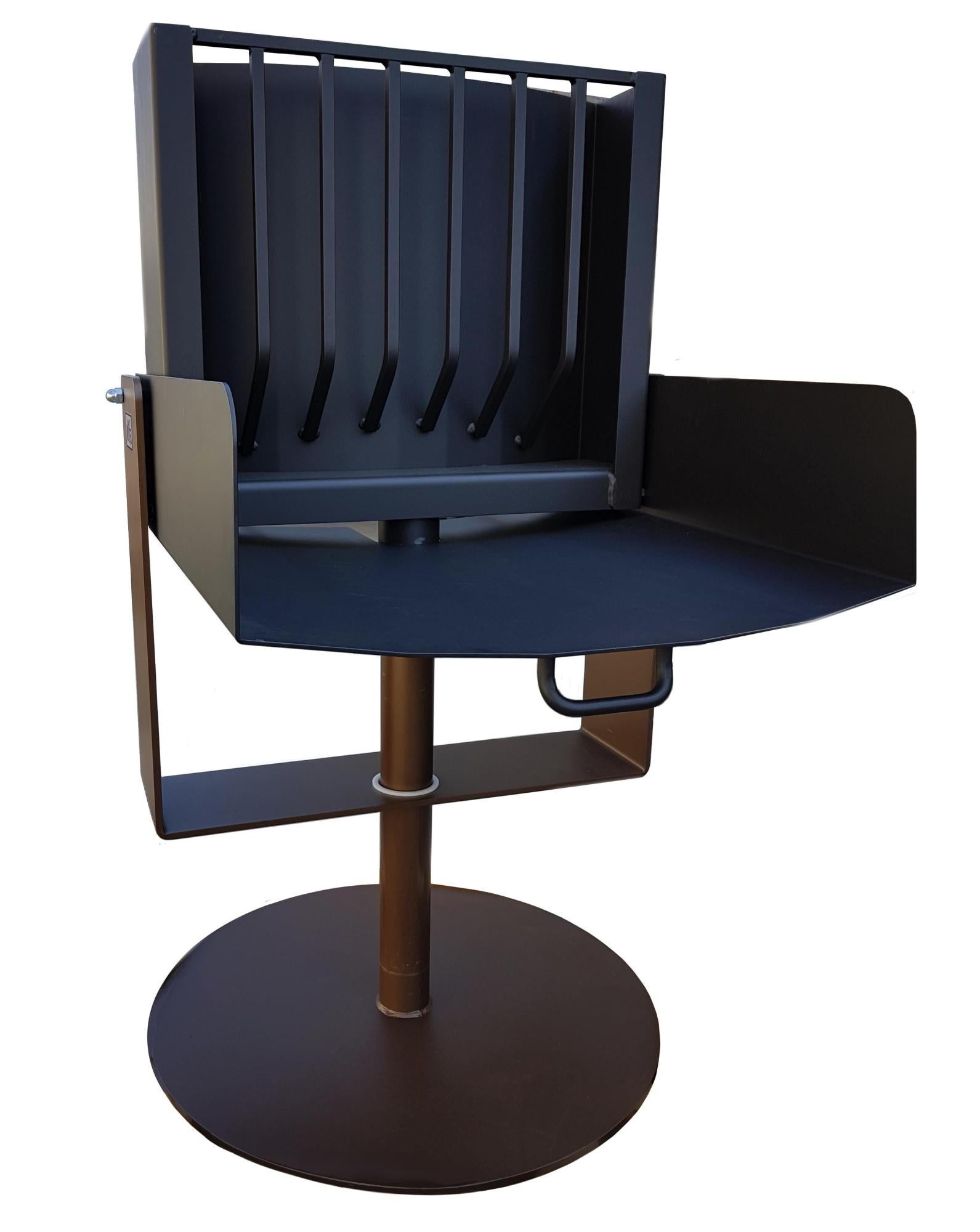 Barbecue orientable PALAZZETTI 360° twist, Socle Marron | Leroy Merlin