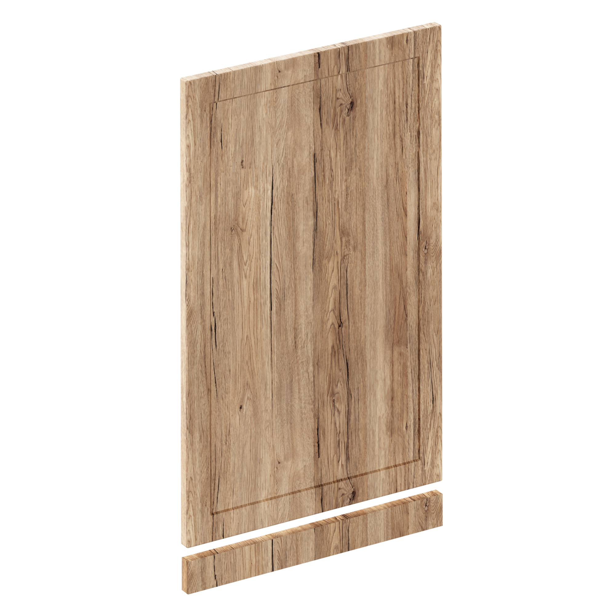 Kit lave-vaisselle Newport effet bois rough mat H.76.5 x l.44.7 cm ...