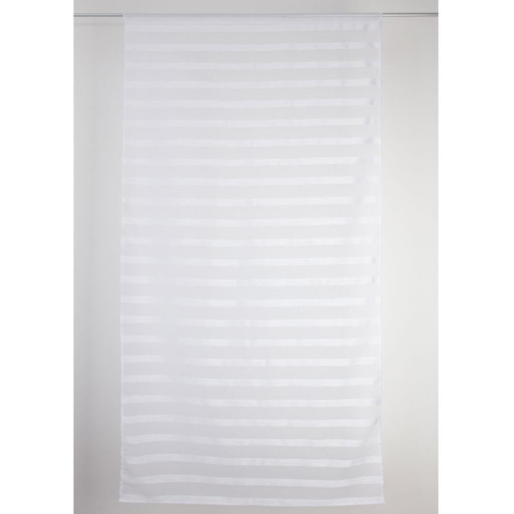Paire de vitrages transparent, Pluton blanc l.90 x H.210 cm | Leroy Merlin