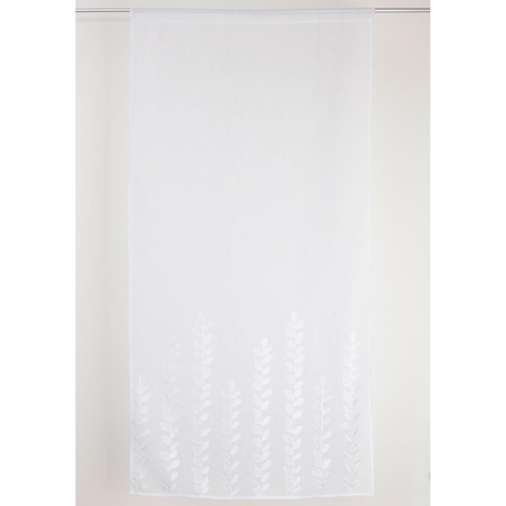 Vitrage transparent, Veraz blanc l.80 x H.160 cm | Leroy Merlin