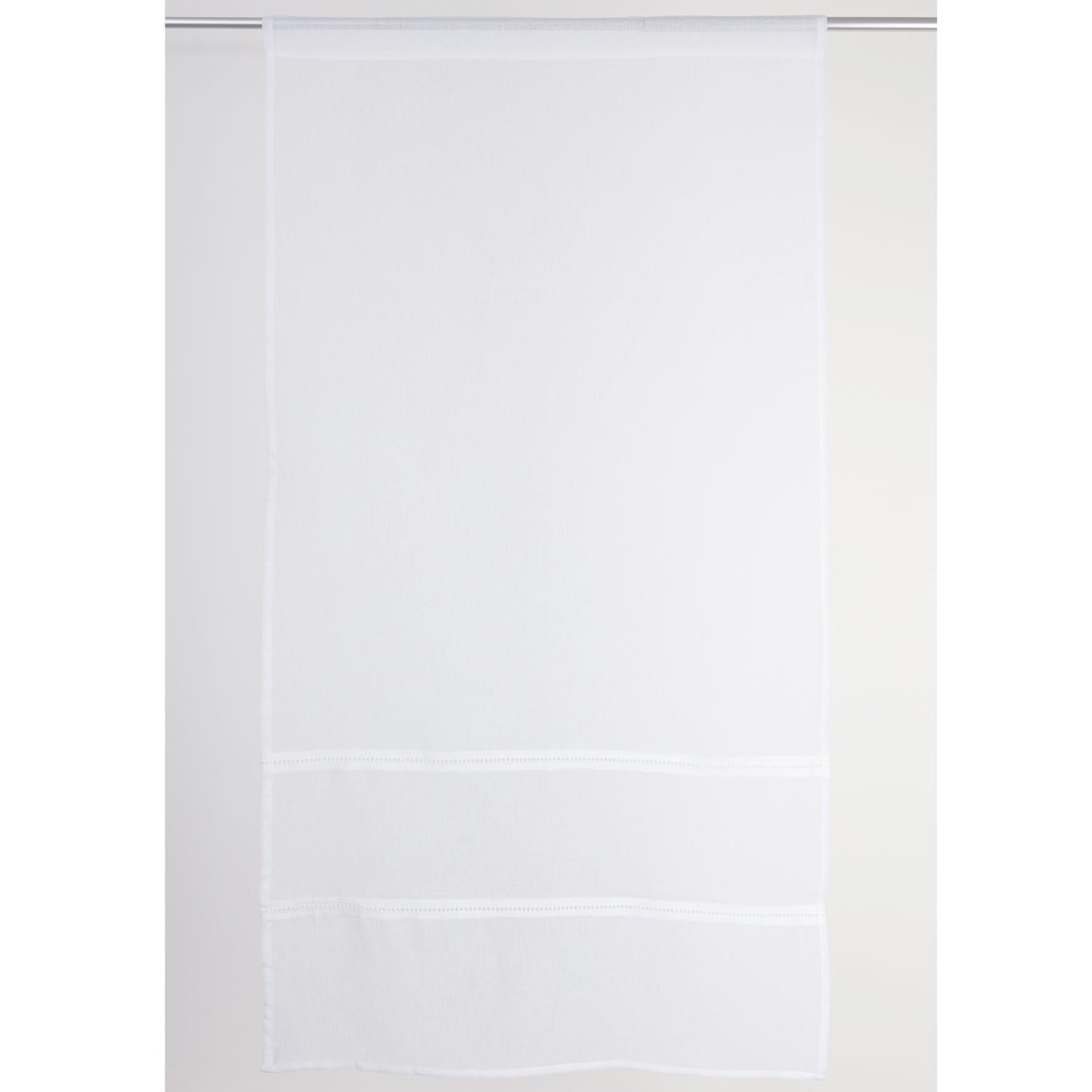 Vitrage transparent, Gina blanc l.60 x H.120 cm | Leroy Merlin