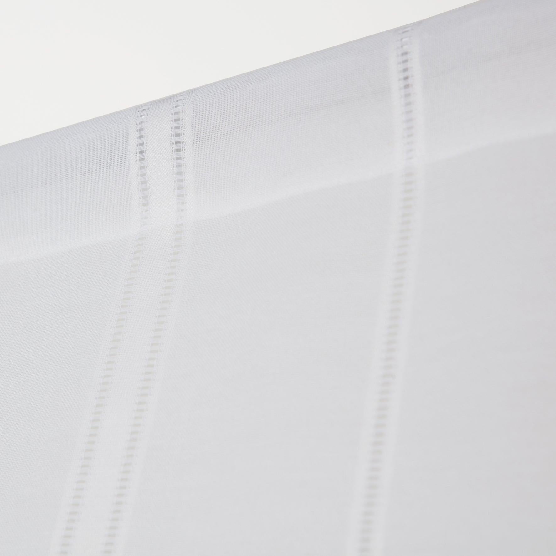 Paire de vitrages transparent, Natchik blanc l.60 x H.90 cm | Leroy Merlin