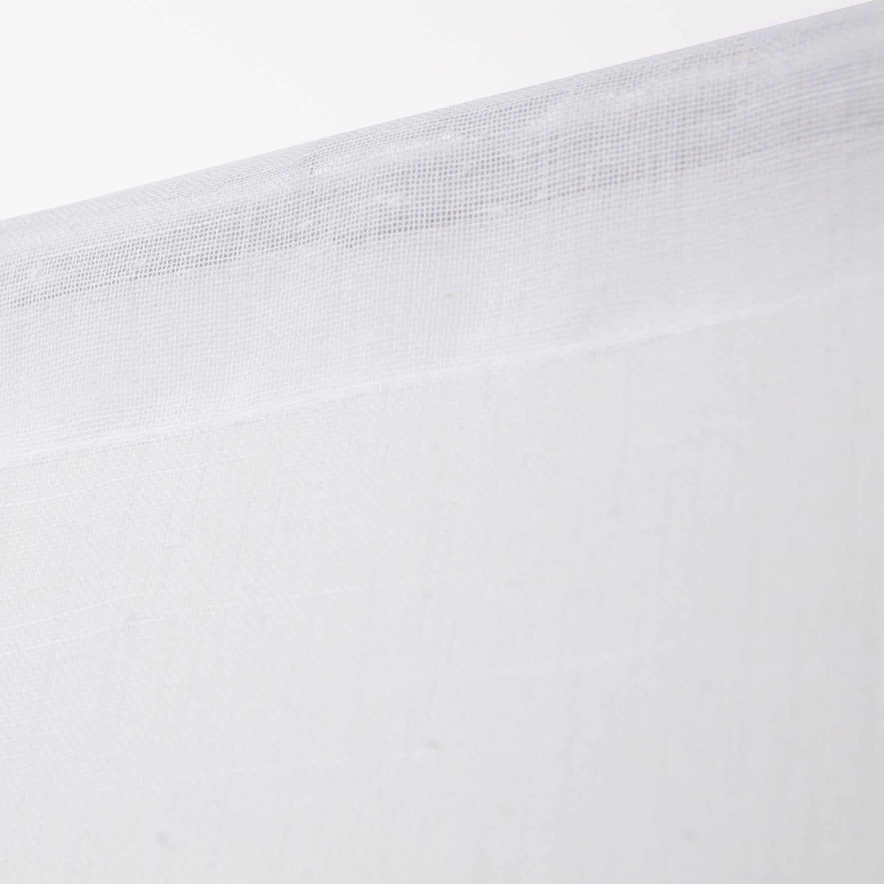 Paire de vitrages transparent, Carla blanc l.45 x H.120 cm | Leroy Merlin