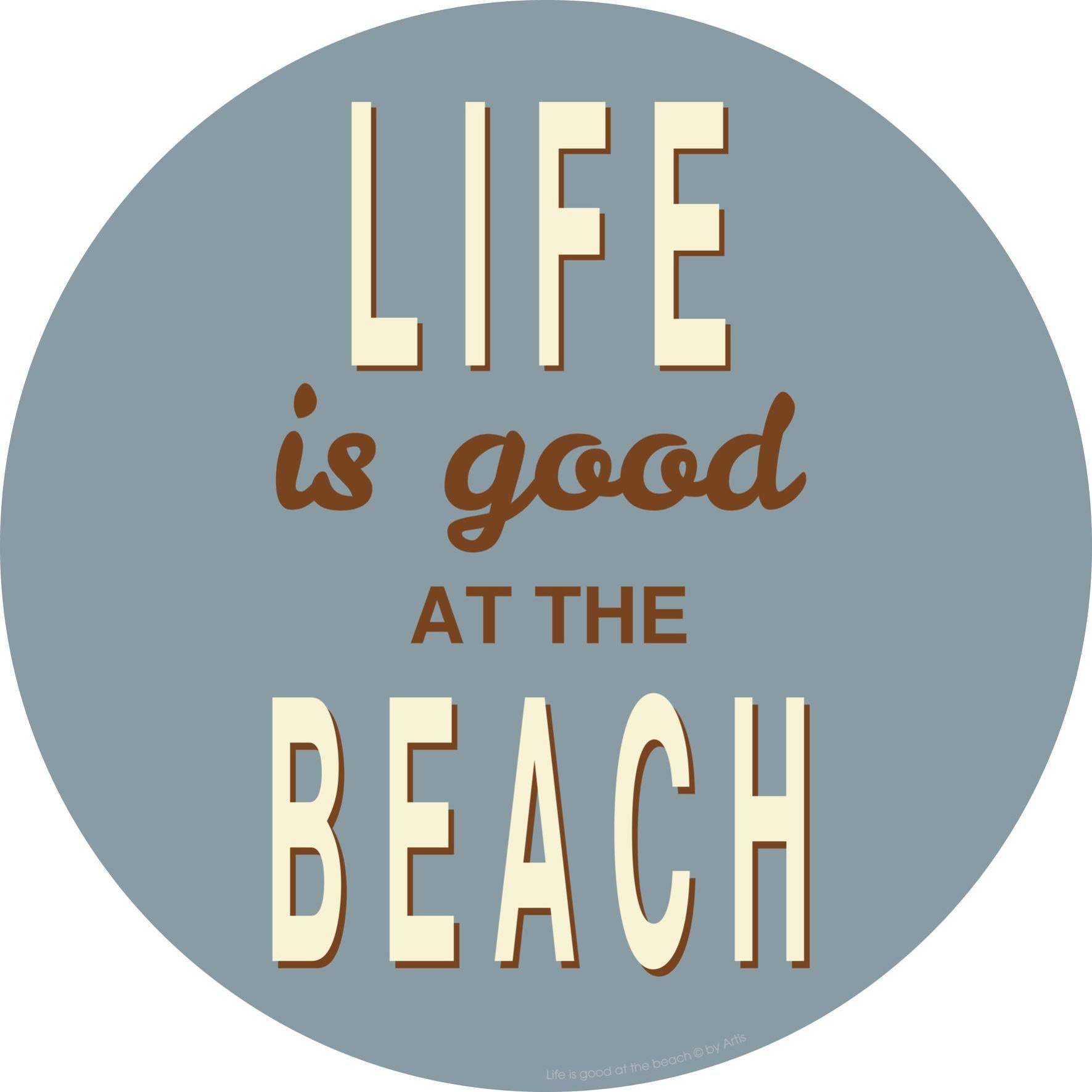 Verre imprimé life is good ARTIS l.44 x H.44 cm | Leroy Merlin