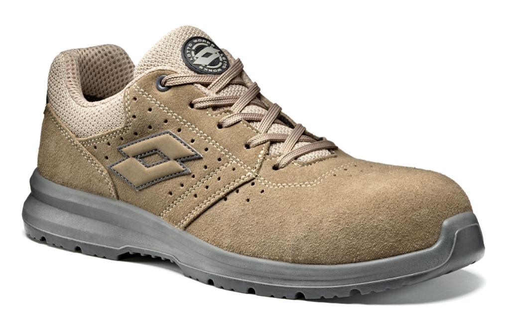 Chaussures de sécurité bas LOTTO T8145, coloris brown toffee/asphalt ...