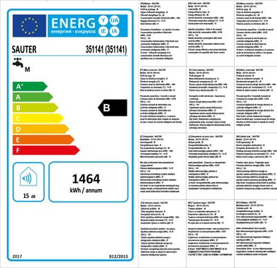 Chauffe-eau électrique plat horizontal/vertical SAUTER Guelma connecté ...