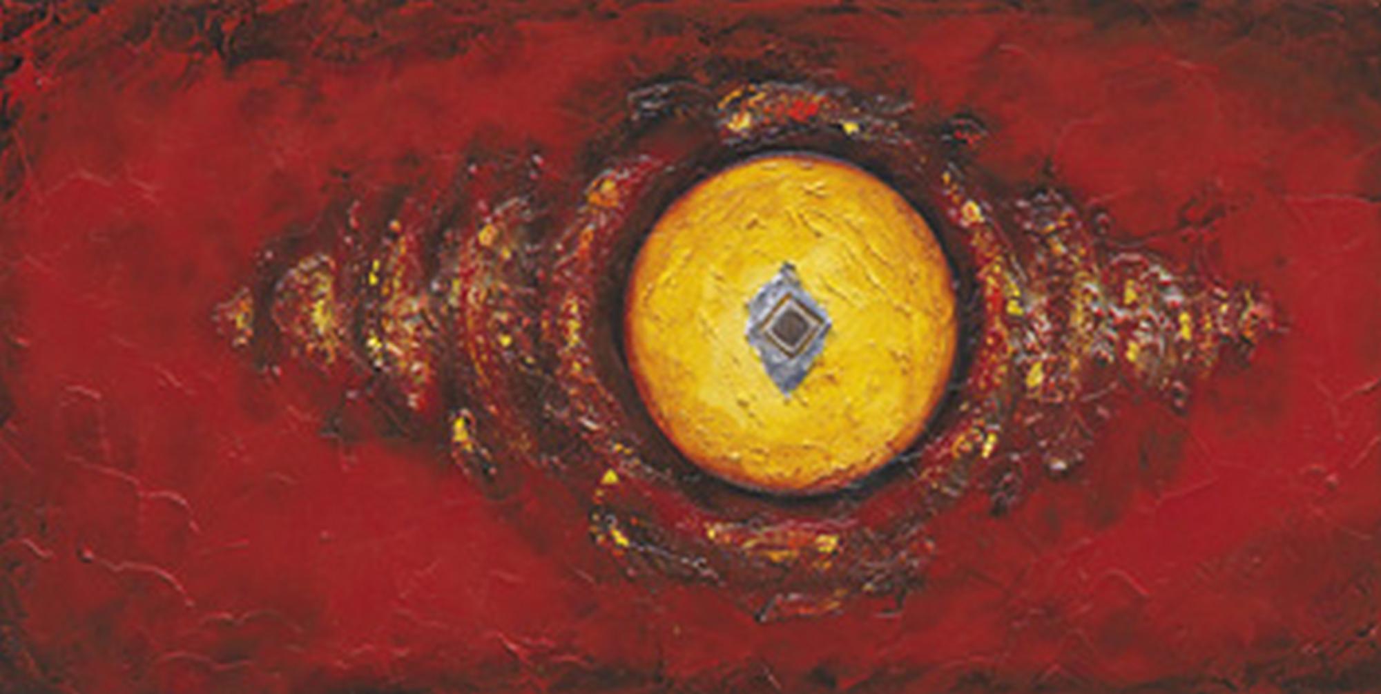 Affiche Cercle matière, rouge l.100 x H.50 cm | Leroy Merlin