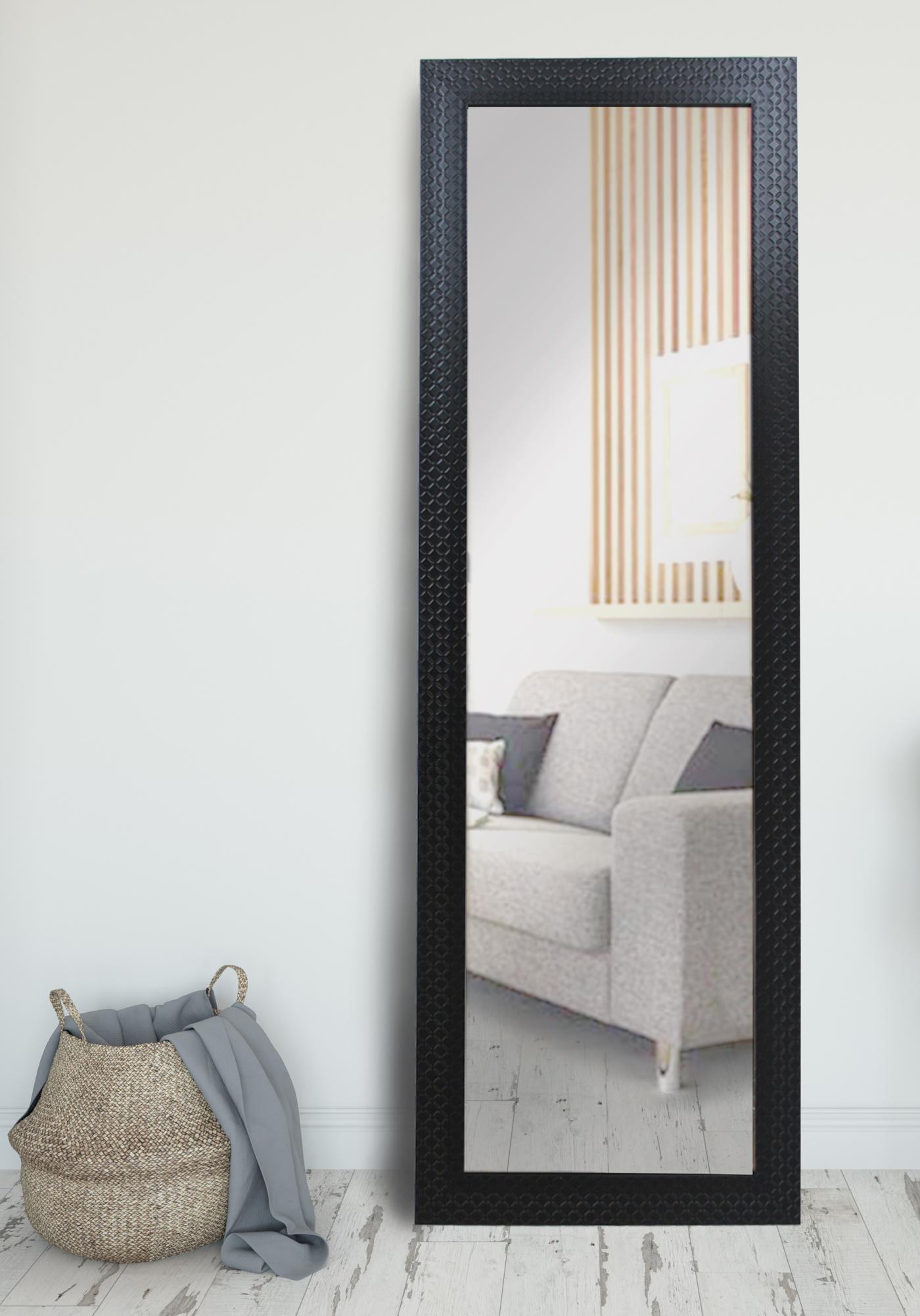 Miroir rectangulaire Lakti, noir, l.52 x H.152 cm | Leroy Merlin