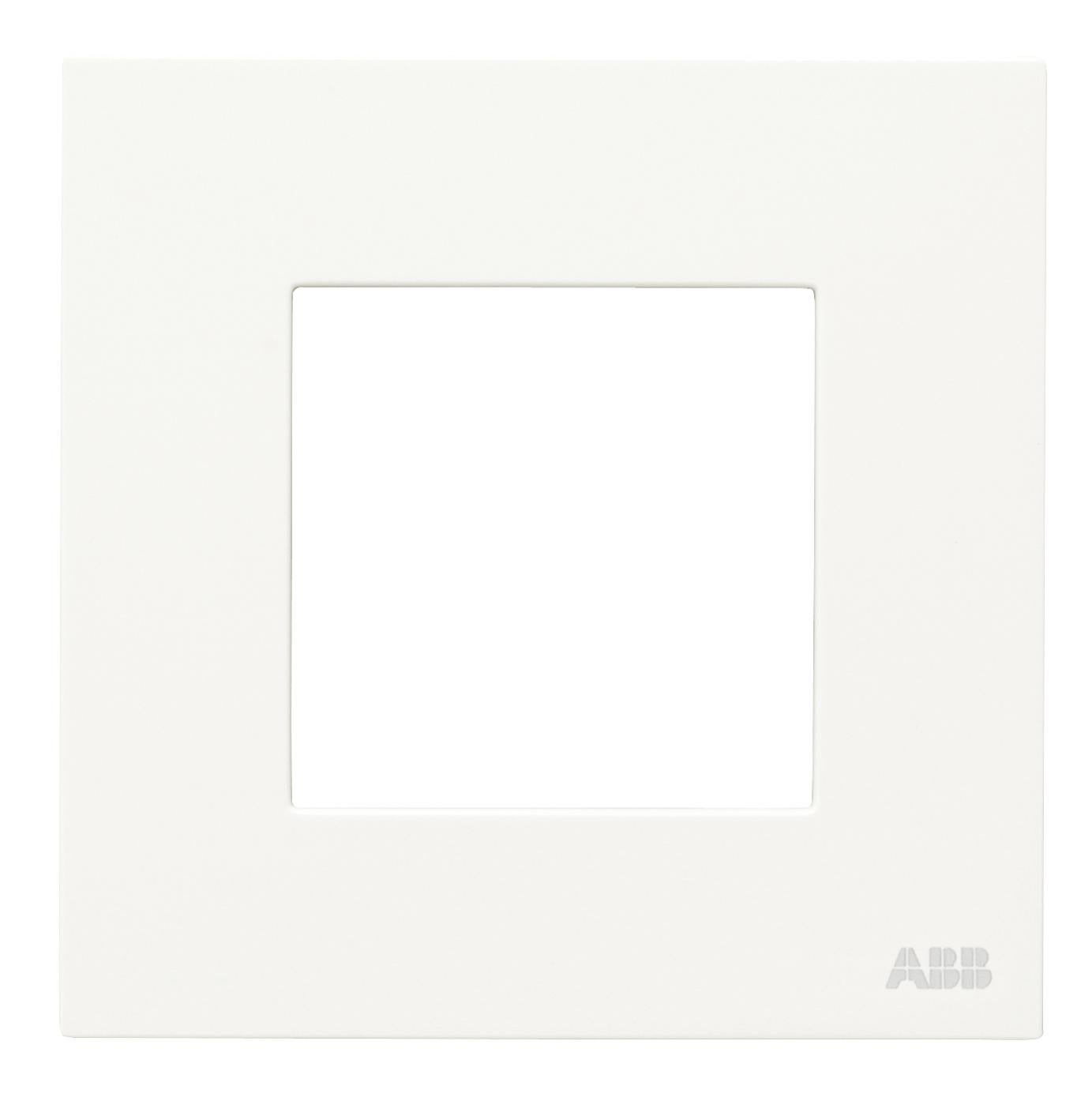 Plaque simple simple Zenit, ABB, blanc | Leroy Merlin