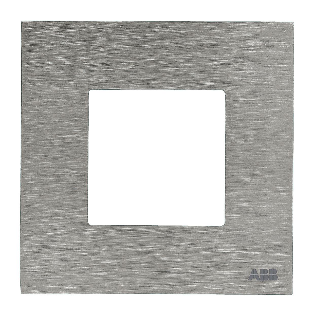 Plaque simple simple Zenit, ABB, acier inoxydable | Leroy Merlin