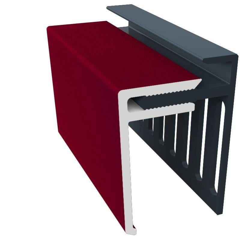 Profil d'arrêt ventilé pvc 35x40 FREEFOAM rouge ral 3081 3 m | Leroy Merlin