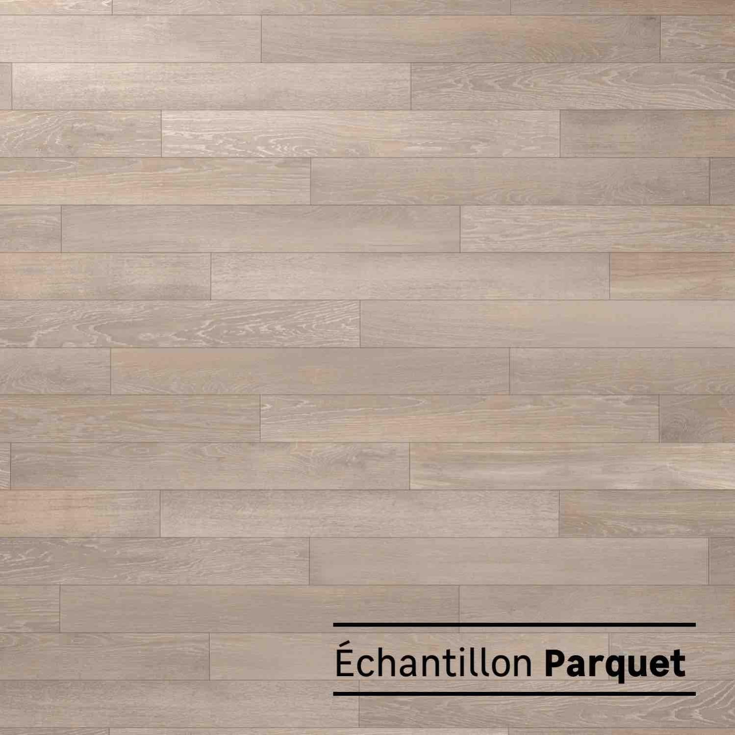 Echantillon Parquet forte chêne cérusé gris vitrifié M | Leroy Merlin