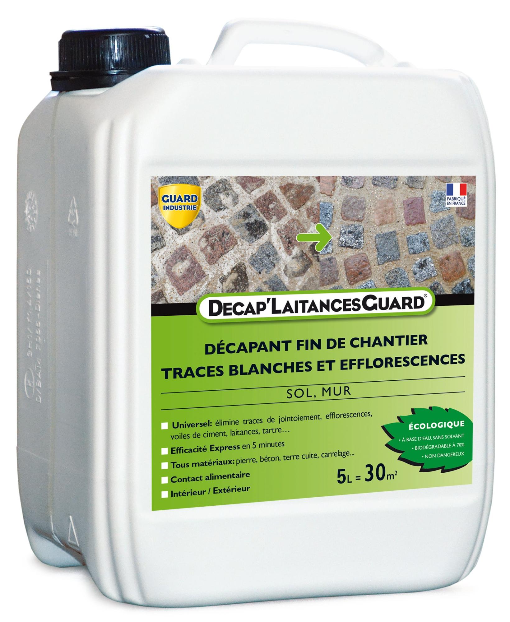 Décapant laitance de ciment liquide Décap'Laitances Guard, 5L | Leroy ...