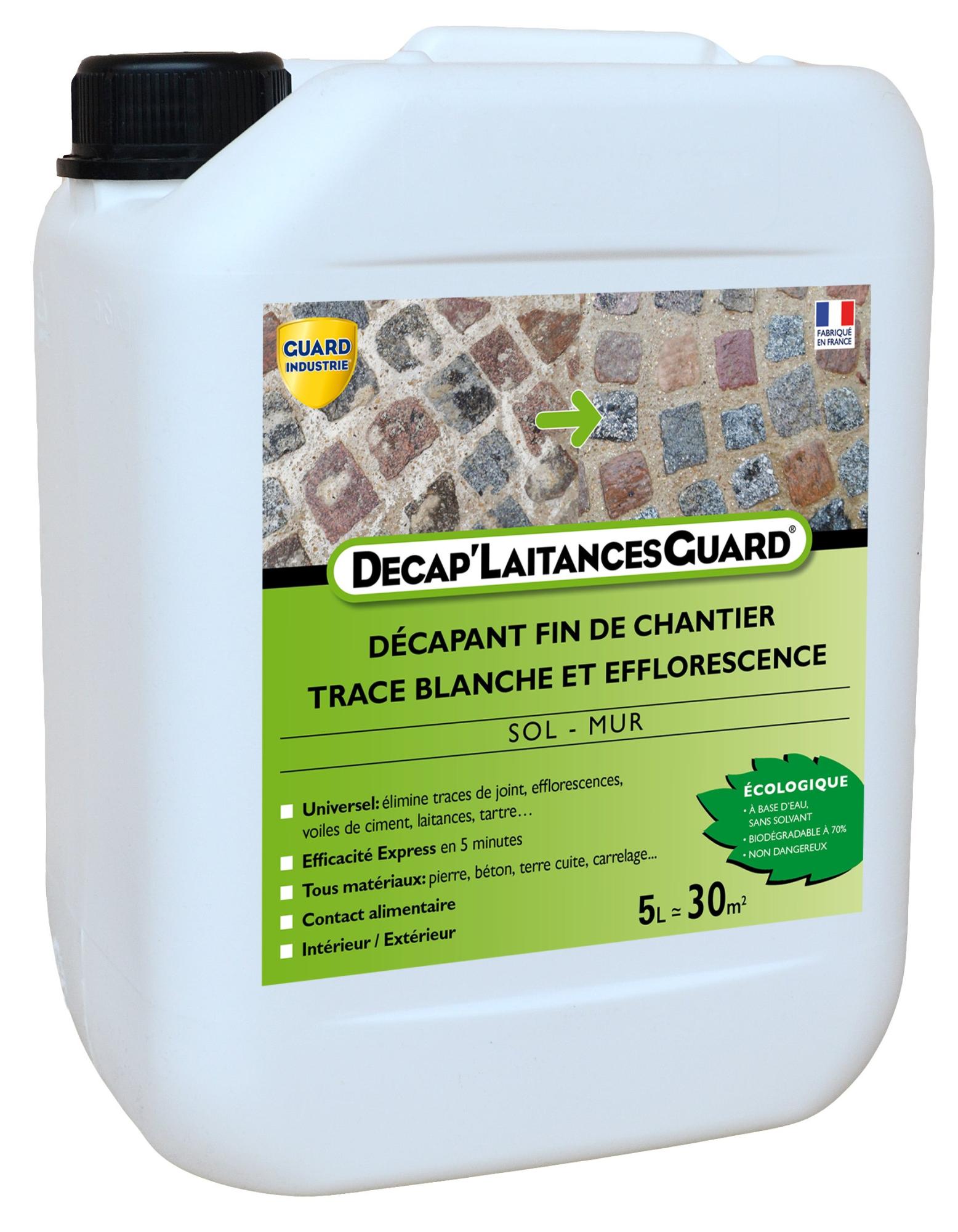 Décapant laitance de ciment liquide Décap'Laitances Guard, 5L | Leroy ...