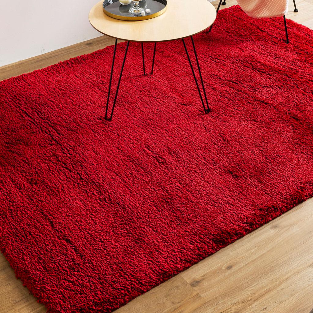 Tapis intérieur rouge rectangulaire, l.120 x L.170 cm Fuz | Leroy Merlin