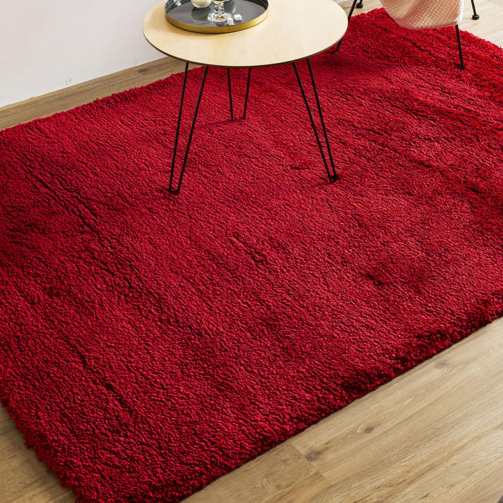 Tapis intérieur rouge rectangulaire, l.160 x L.230 cm Fuz | Leroy Merlin