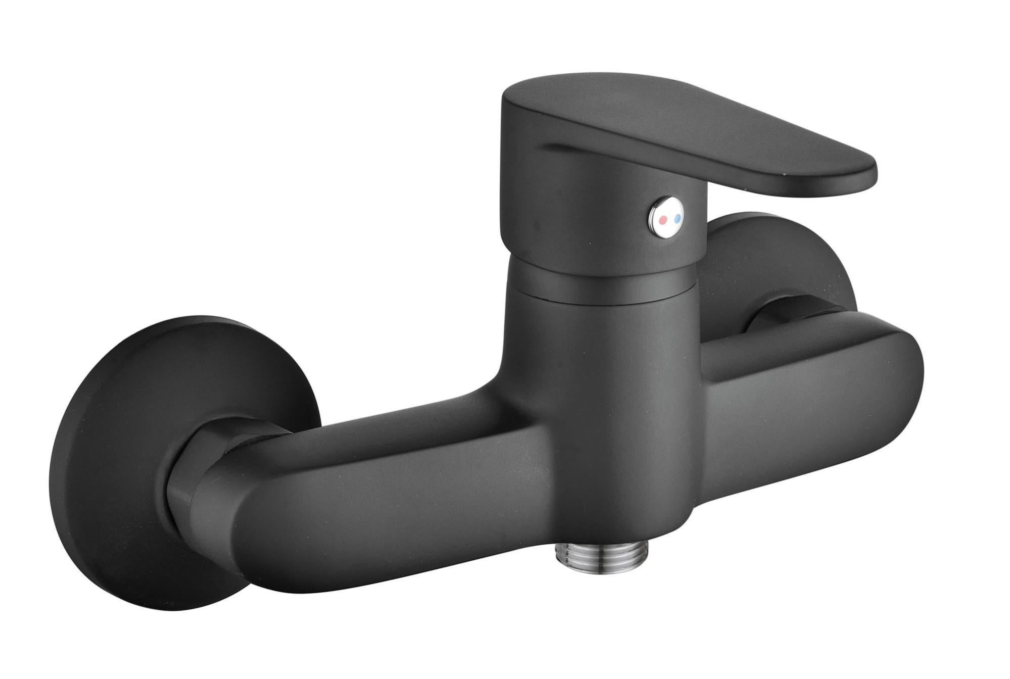 Mitigeur mécanique douche noir mat, LAGGI Calla | Leroy Merlin