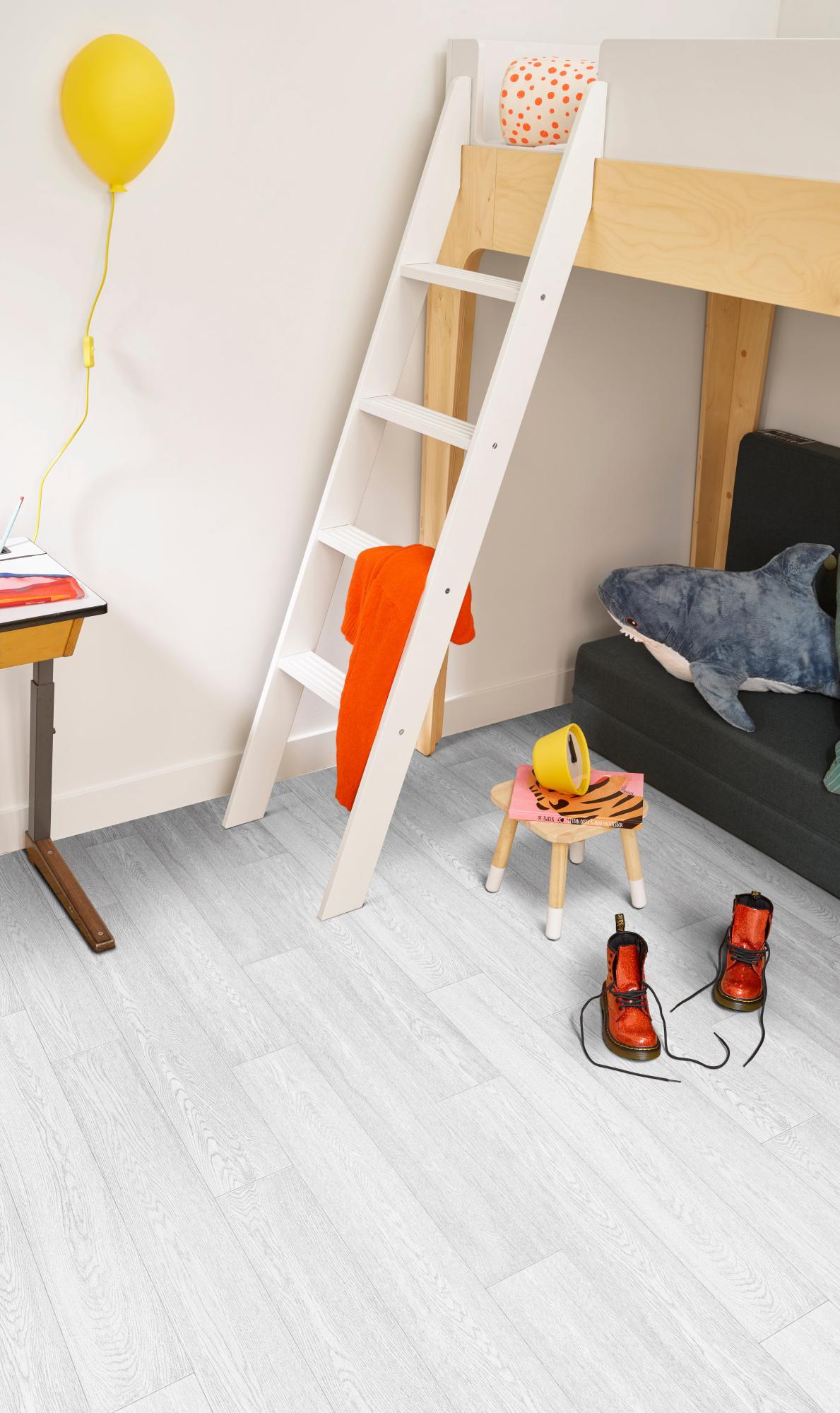 Sol PVC effet parquet blanc pure l.4 m | Leroy Merlin