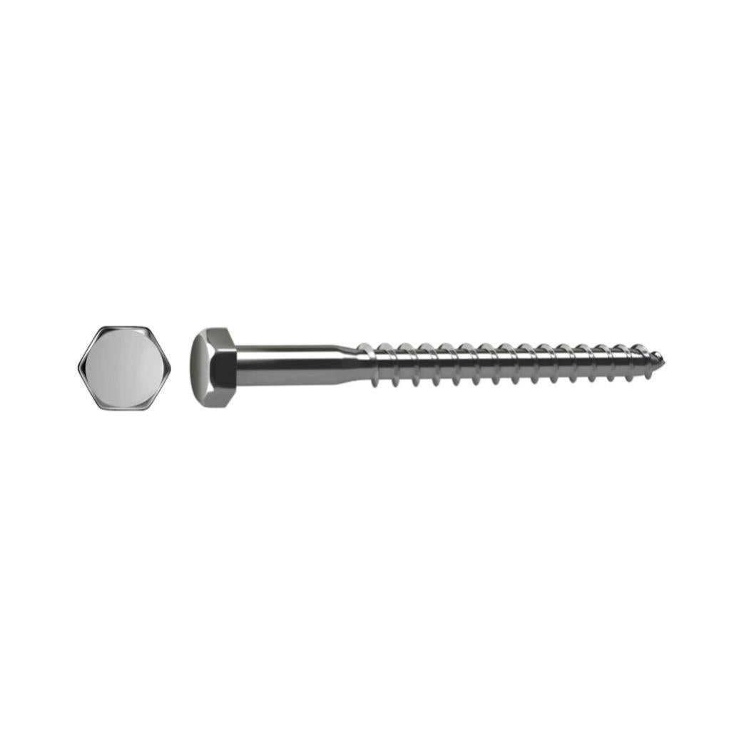 Vis acier tête 6 pans hexagonal STANDERS, Ø8 x L.60 mm, vente au poids ...