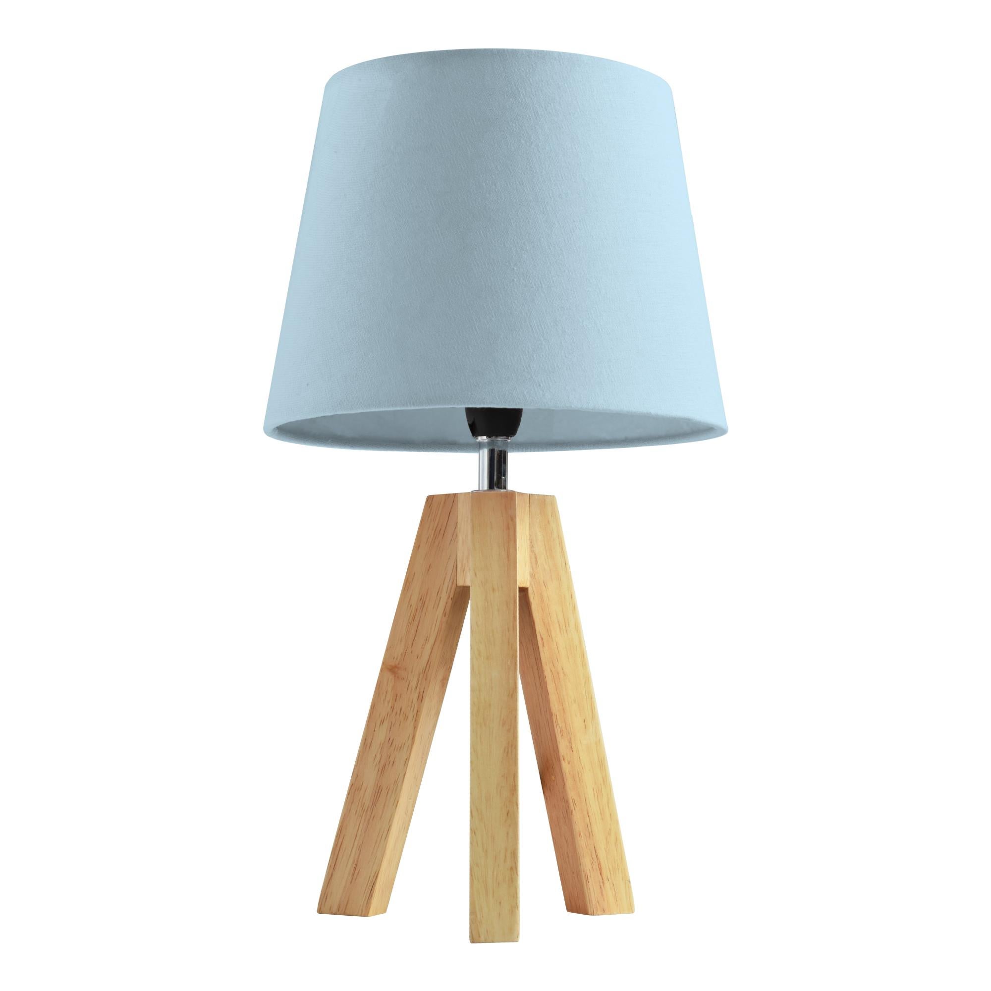 Lampe e14 max 40W enfant bois bleu, SEYNAVE Nolan S | Leroy Merlin