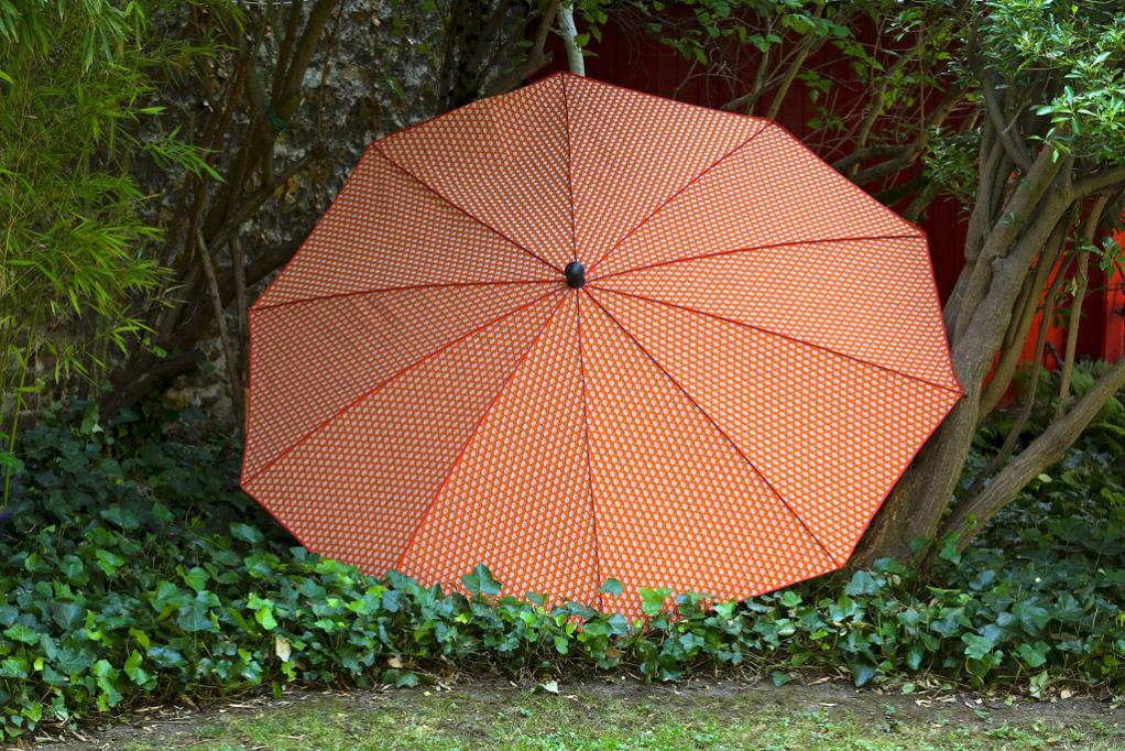 Parasol droit Smart orange rond, L.240 x l.240 cm | Leroy Merlin