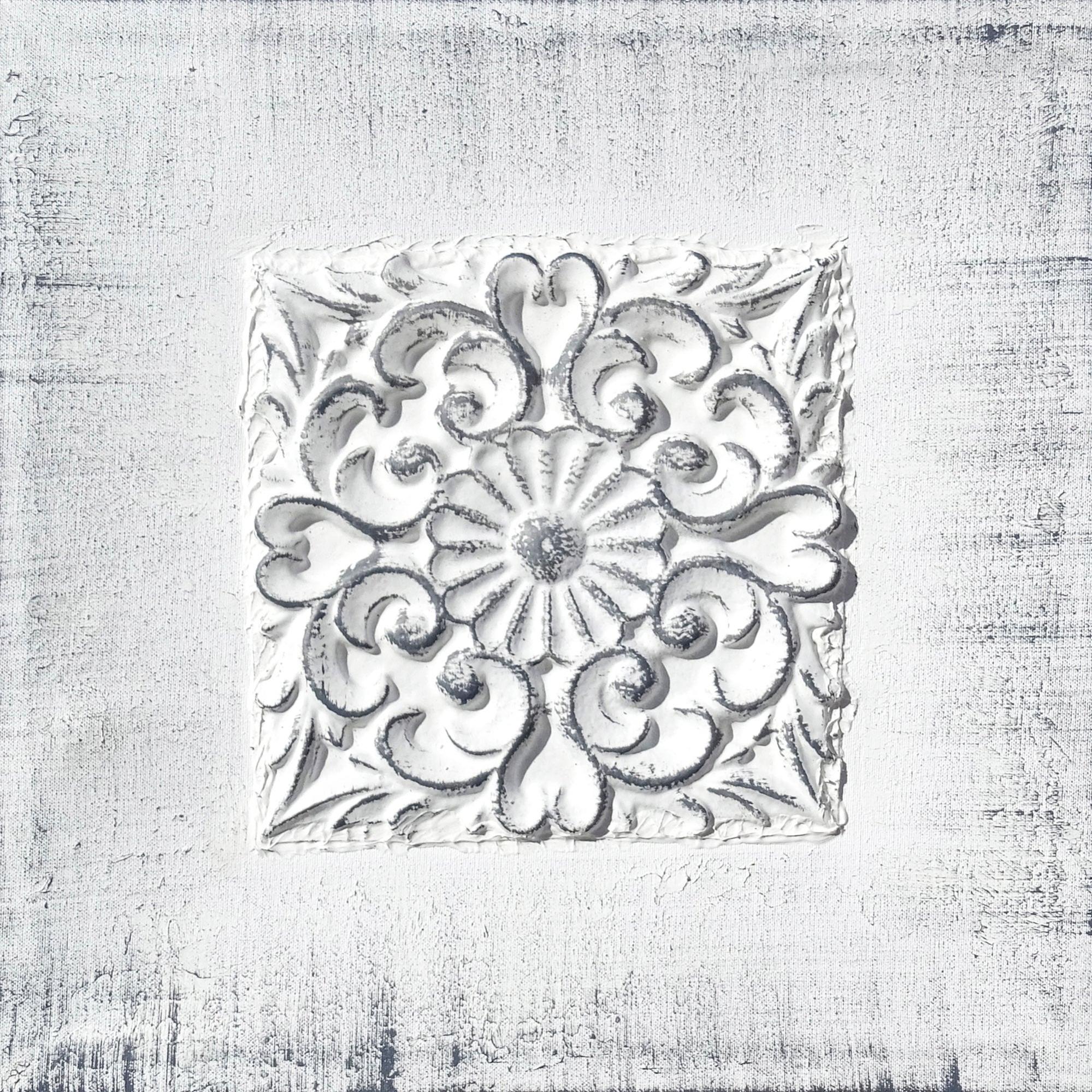 Toile peinte Relief 1, multicolore l.40 x H.40 cm | Leroy Merlin